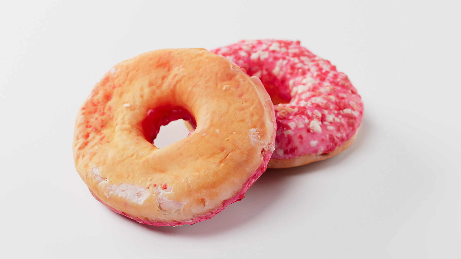 3D model Strawberry Donut - 3D Scan VR / AR / low-poly | CGTrader