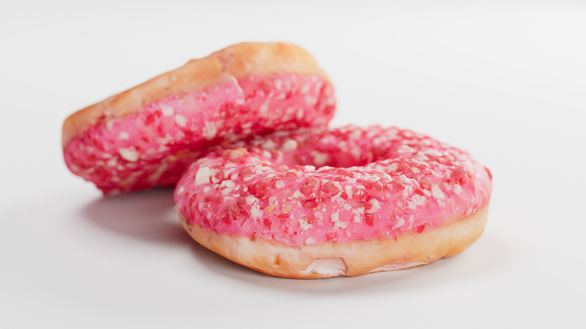3D model Strawberry Donut - 3D Scan VR / AR / low-poly | CGTrader