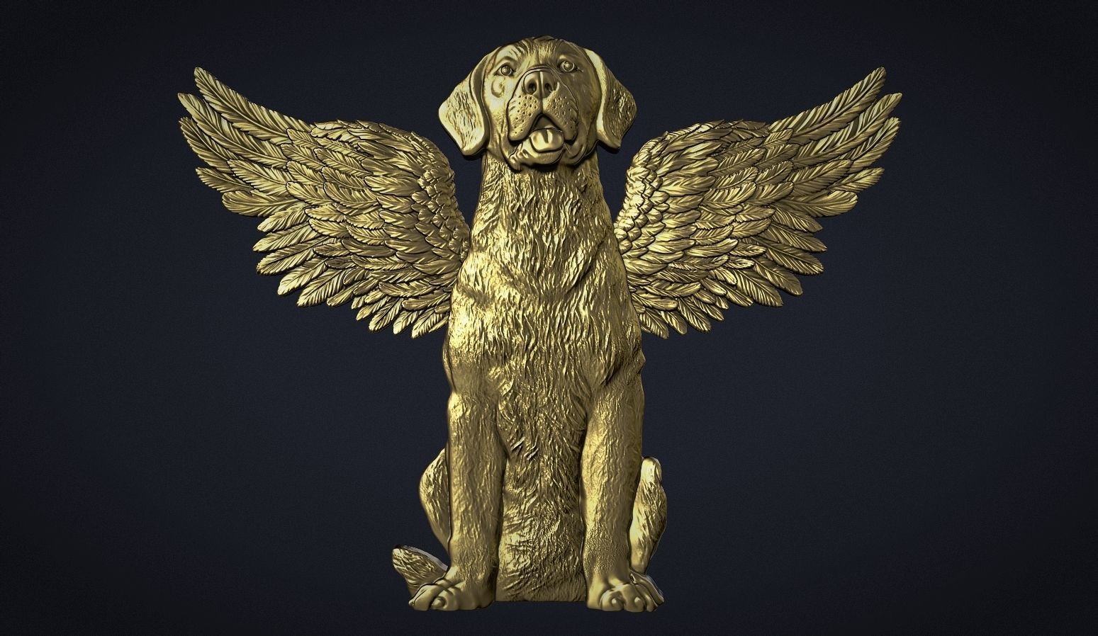 Winged Dog 3D model 3D printable | CGTrader