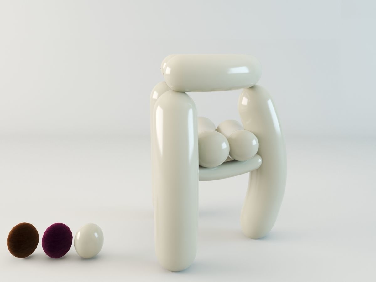 Modern balloon chair armchair 3D model | CGTrader