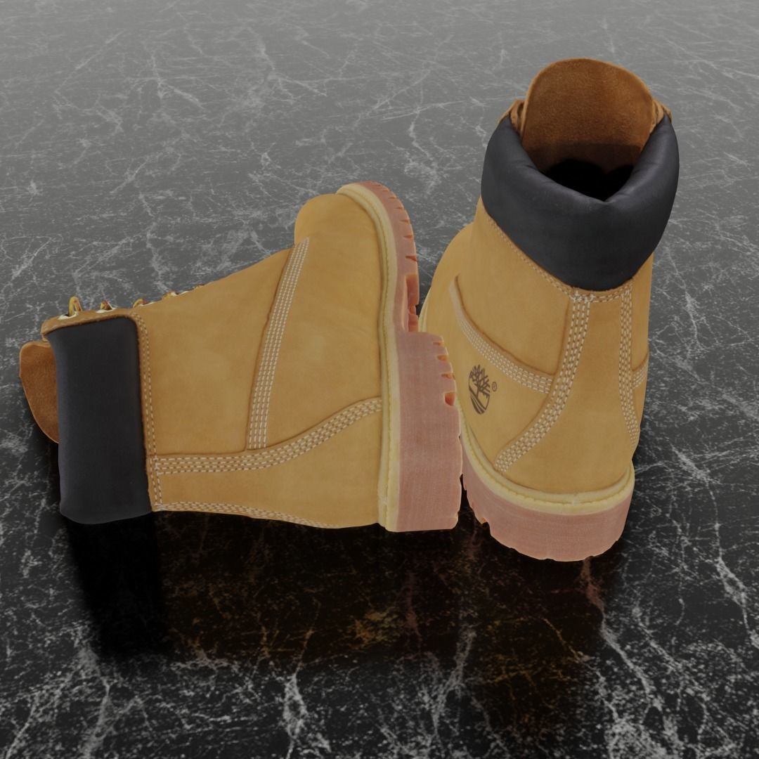 3D model TIMBERLAND 3D SHOES - CAMEL VR / AR / low-poly | CGTrader