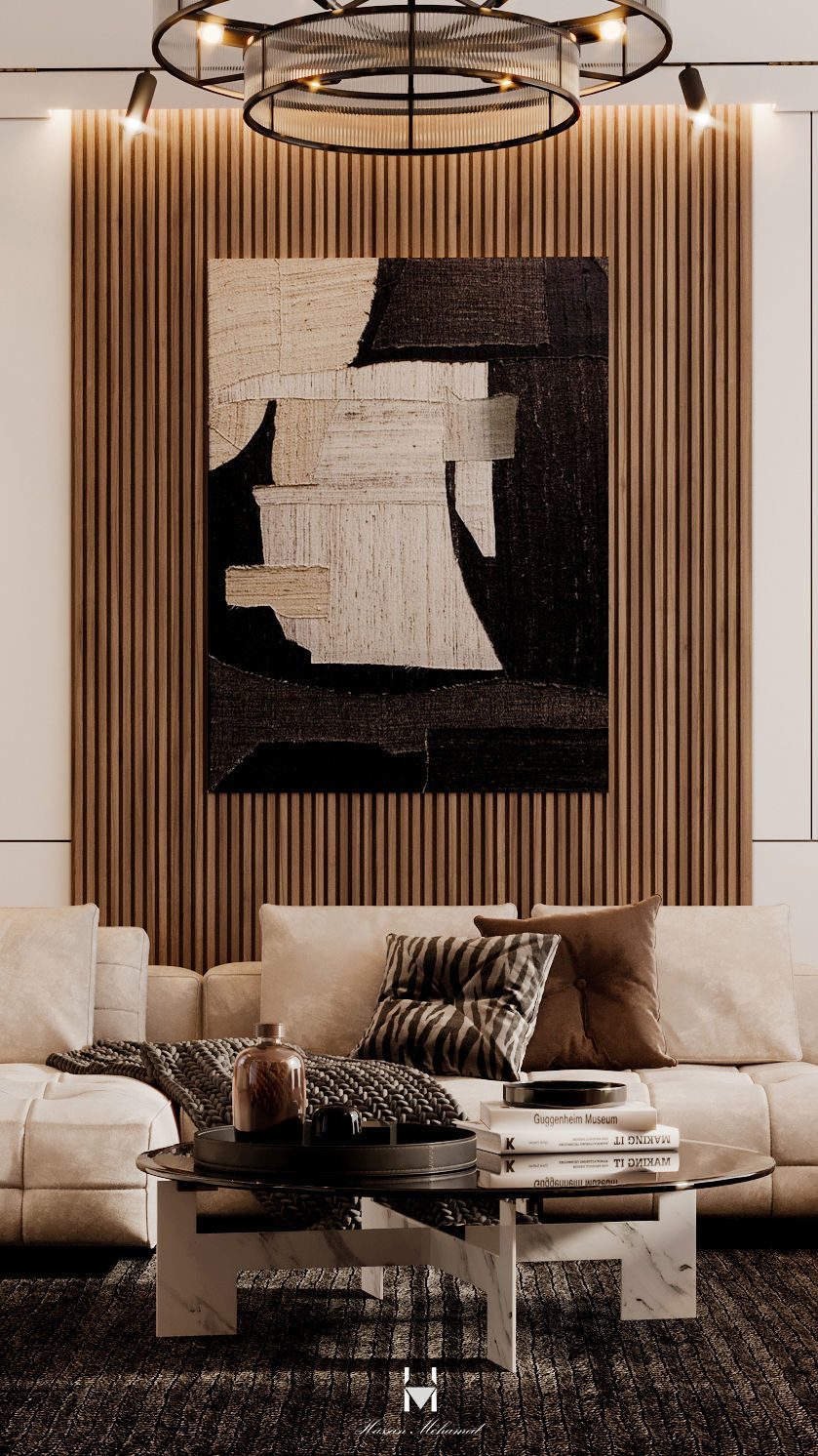 U-SHAPE Living Room REALISTIC scene 3D model rigged | CGTrader