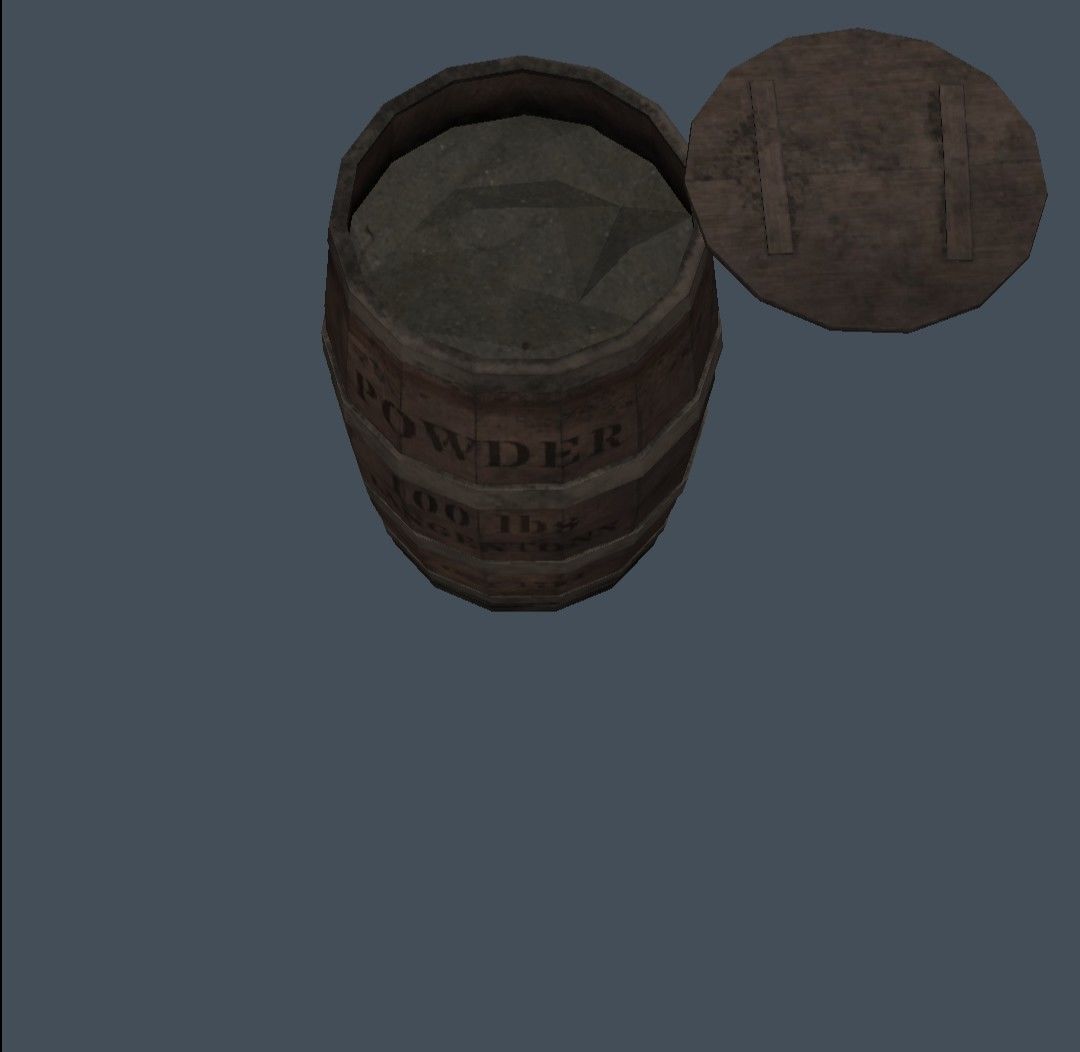 gun powder barrel free VR / AR / low-poly 3D model | CGTrader