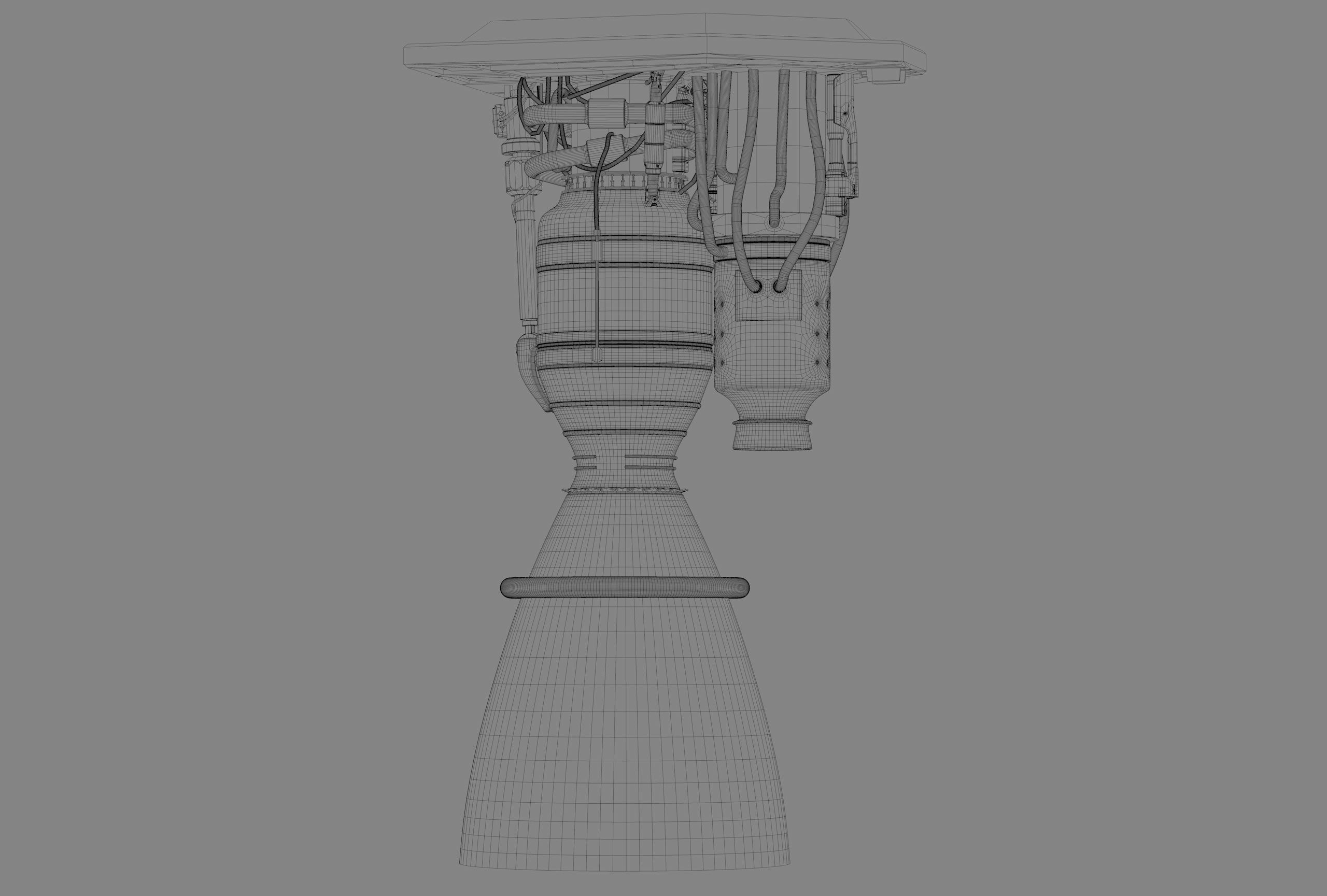 Rocket Engine 3D model | CGTrader