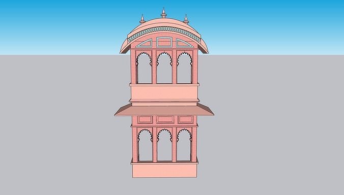 3D model indian jodhpuri stone chatri VR / AR / low-poly | CGTrader