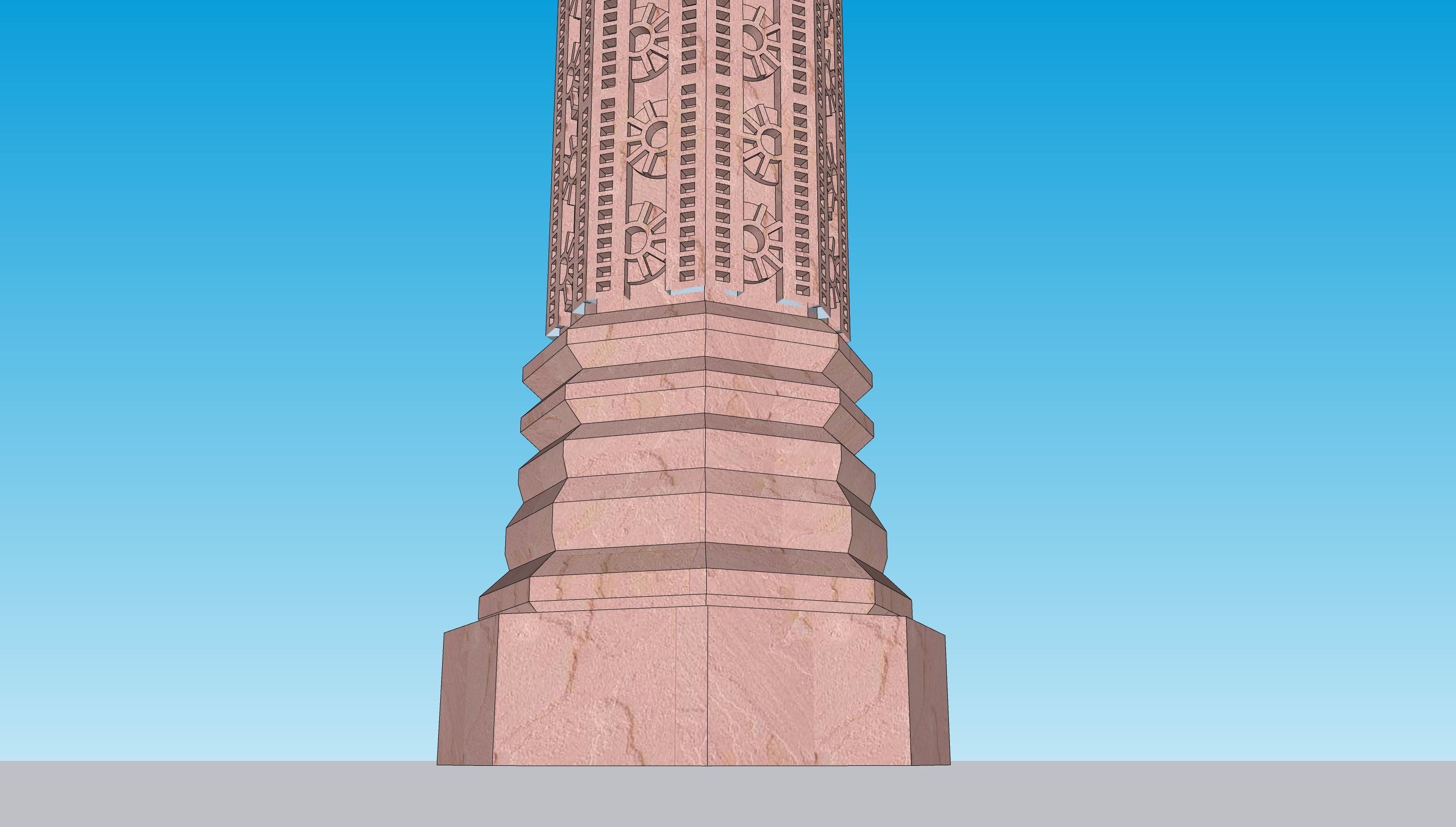 3D model Indian stone piller column VR / AR / low-poly | CGTrader