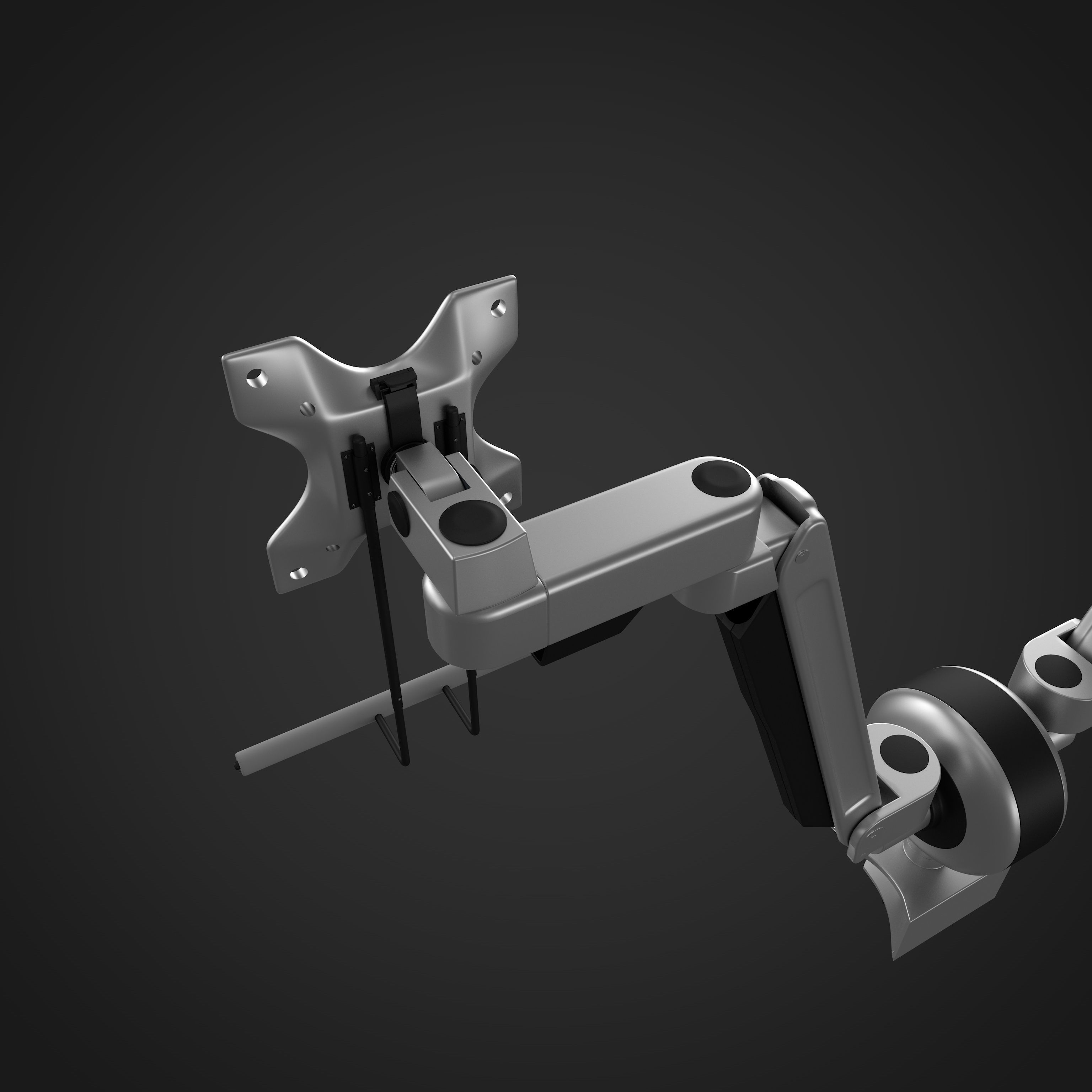 Dual Monitor Arms 3D model | CGTrader