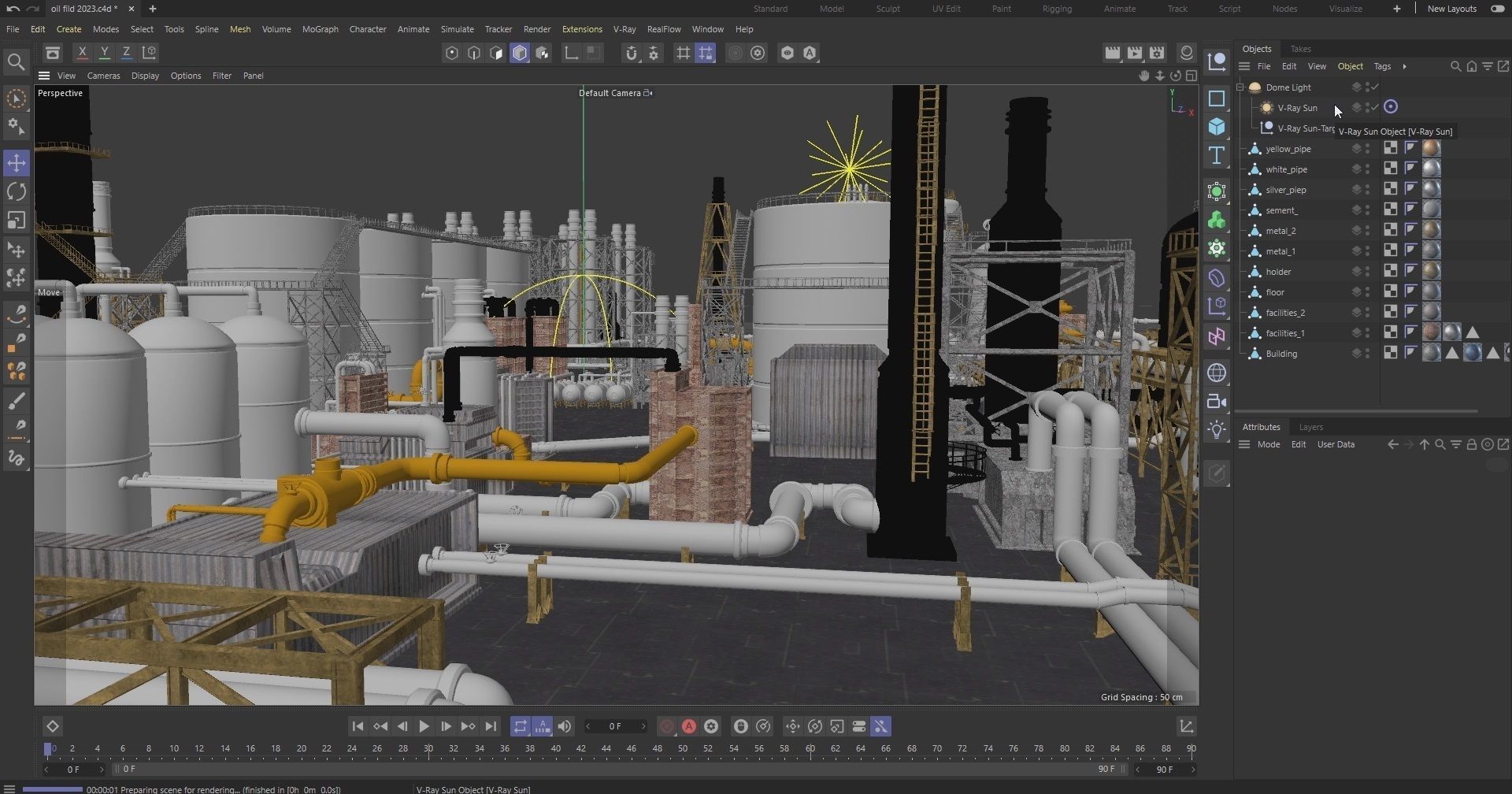 oil factory 3D model | CGTrader