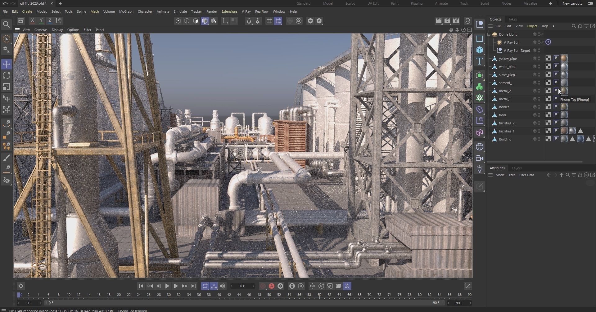 oil factory 3D model | CGTrader