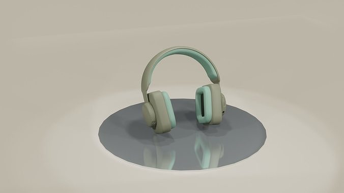 3D model 3d blender Headphone for my vroid character VR / AR / low-poly | CGTrader