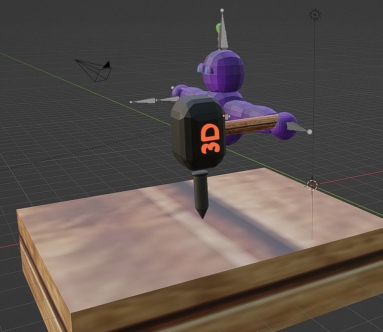 3D model 3d hammer for vr game VR / AR / low-poly | CGTrader