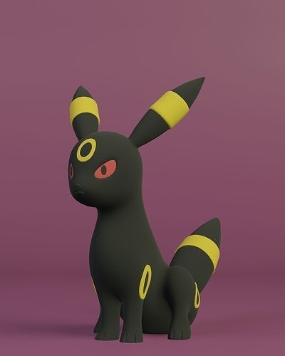 Umbreon 3D model 3D printable | CGTrader