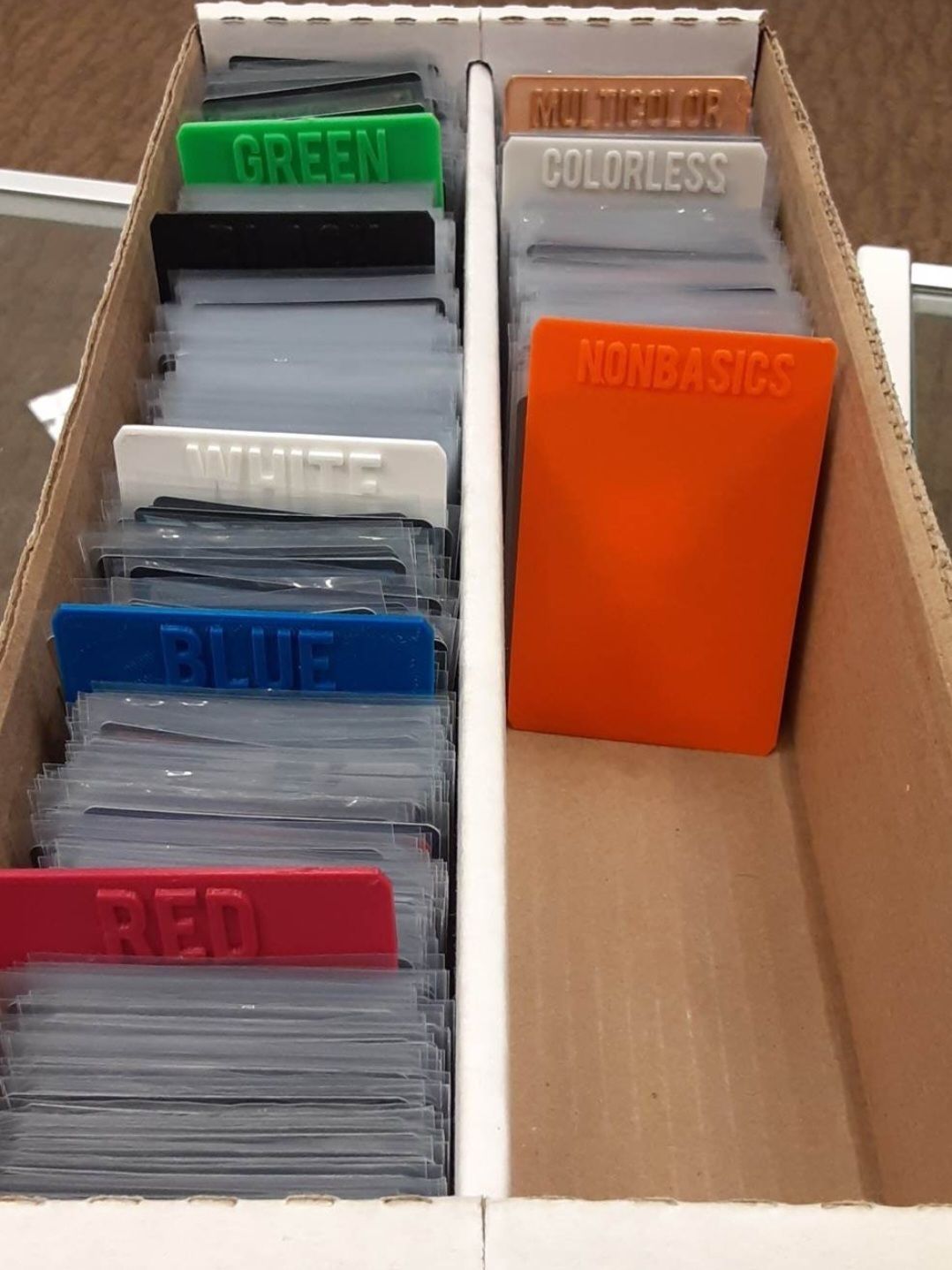 Magic the Gathering Card Type Dividers SET 3D model 3D printable | CGTrader