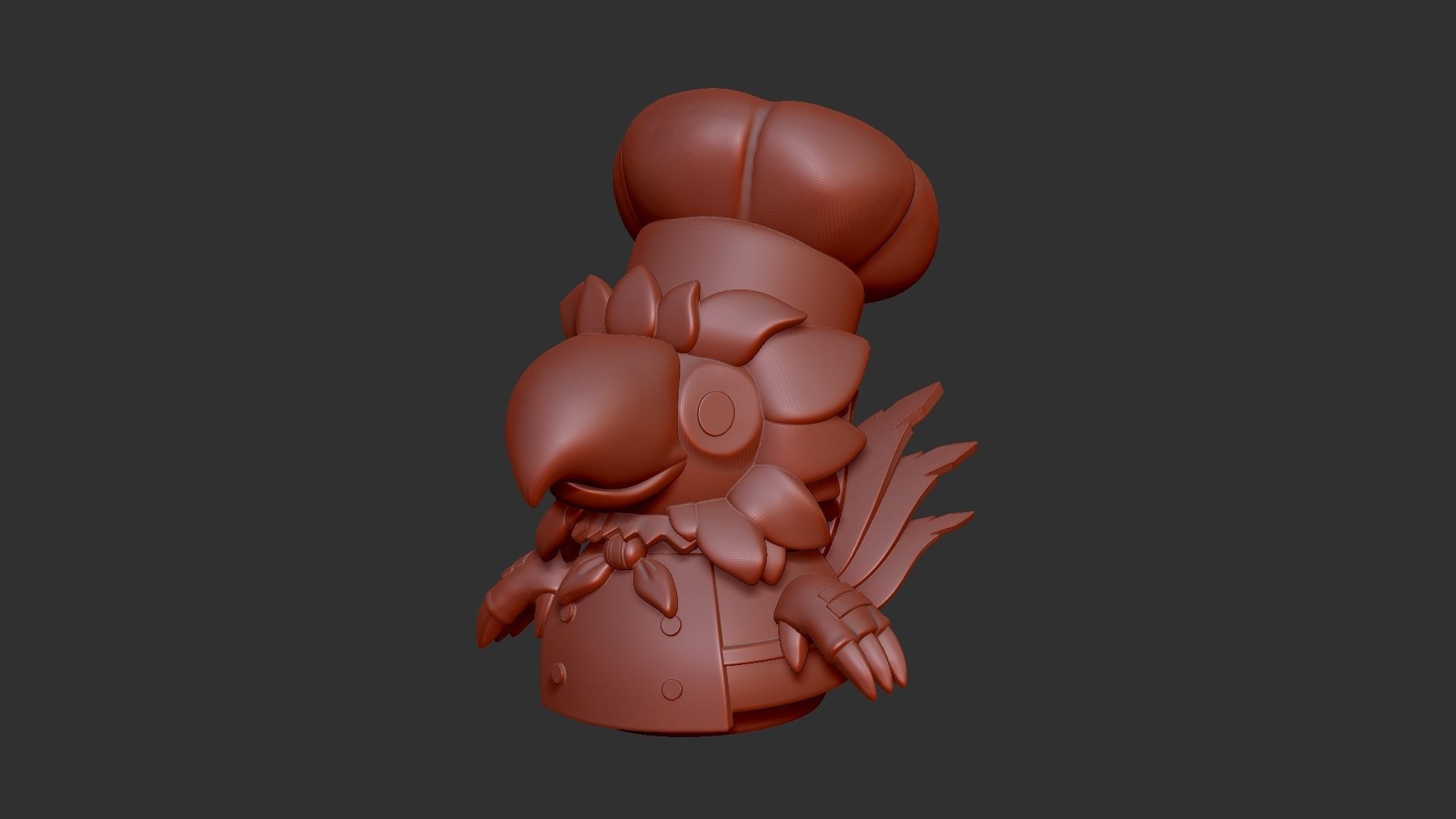 Parrot Chef - Overcooked 2 - 3D Print Model 3D model 3D printable ...