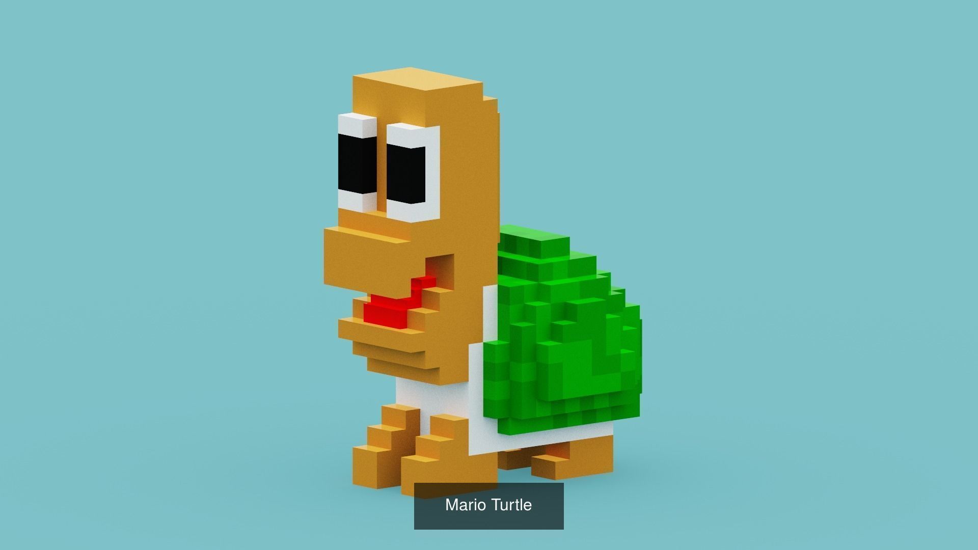 3D Model Collection Voxel Super Mario Characters VR / AR / low-poly ...