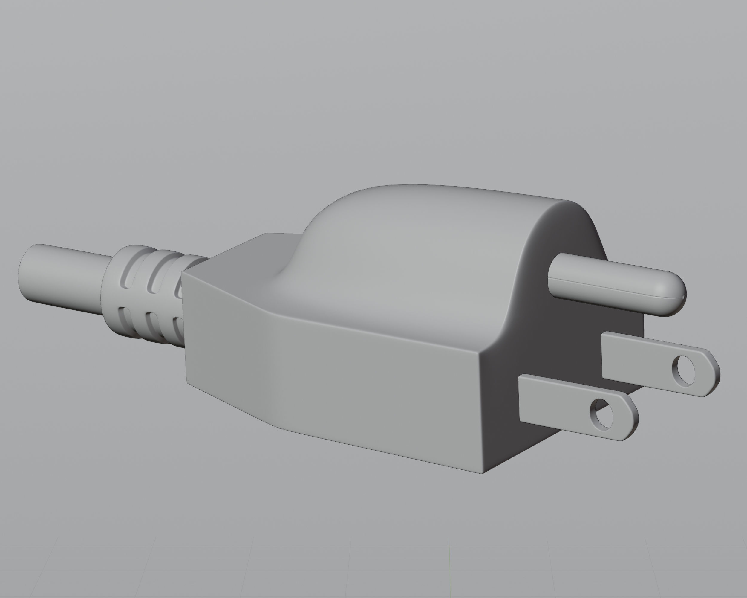 3D model NEMA 5-15 US electrical plugs Low-poly 3D model VR / AR / low ...