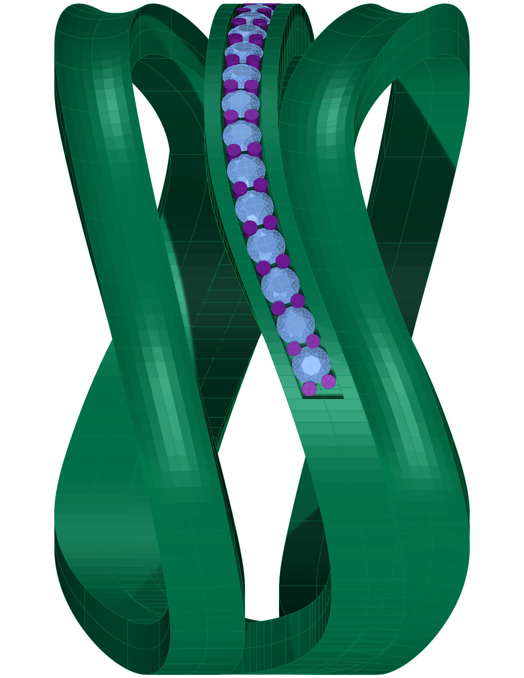 Fashion Twisted Rope ring ready for printing stl format 3D model 3D ...