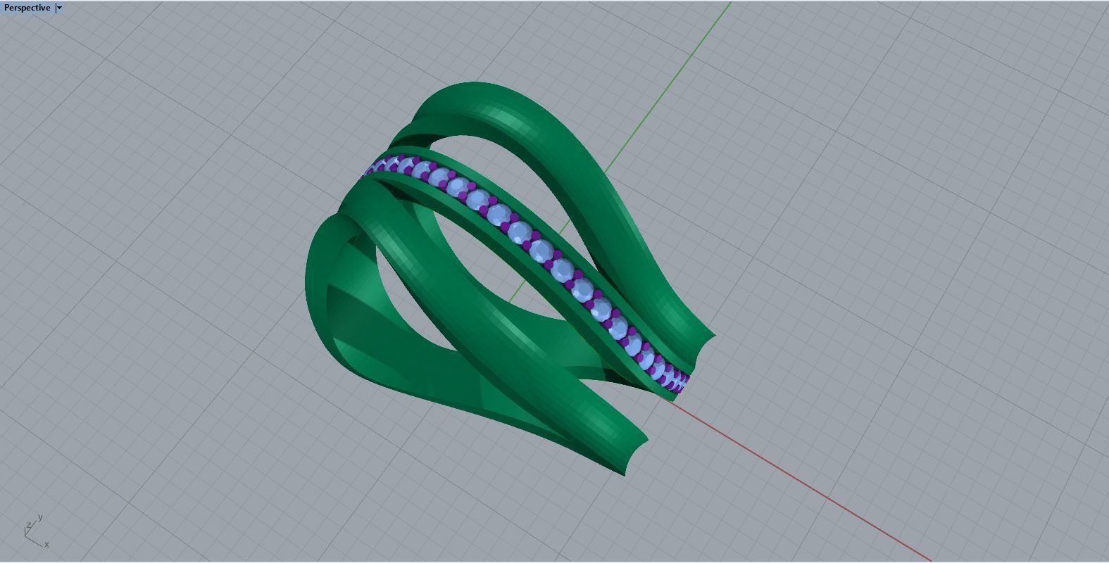 Fashion Twisted Rope ring ready for printing stl format 3D model 3D ...