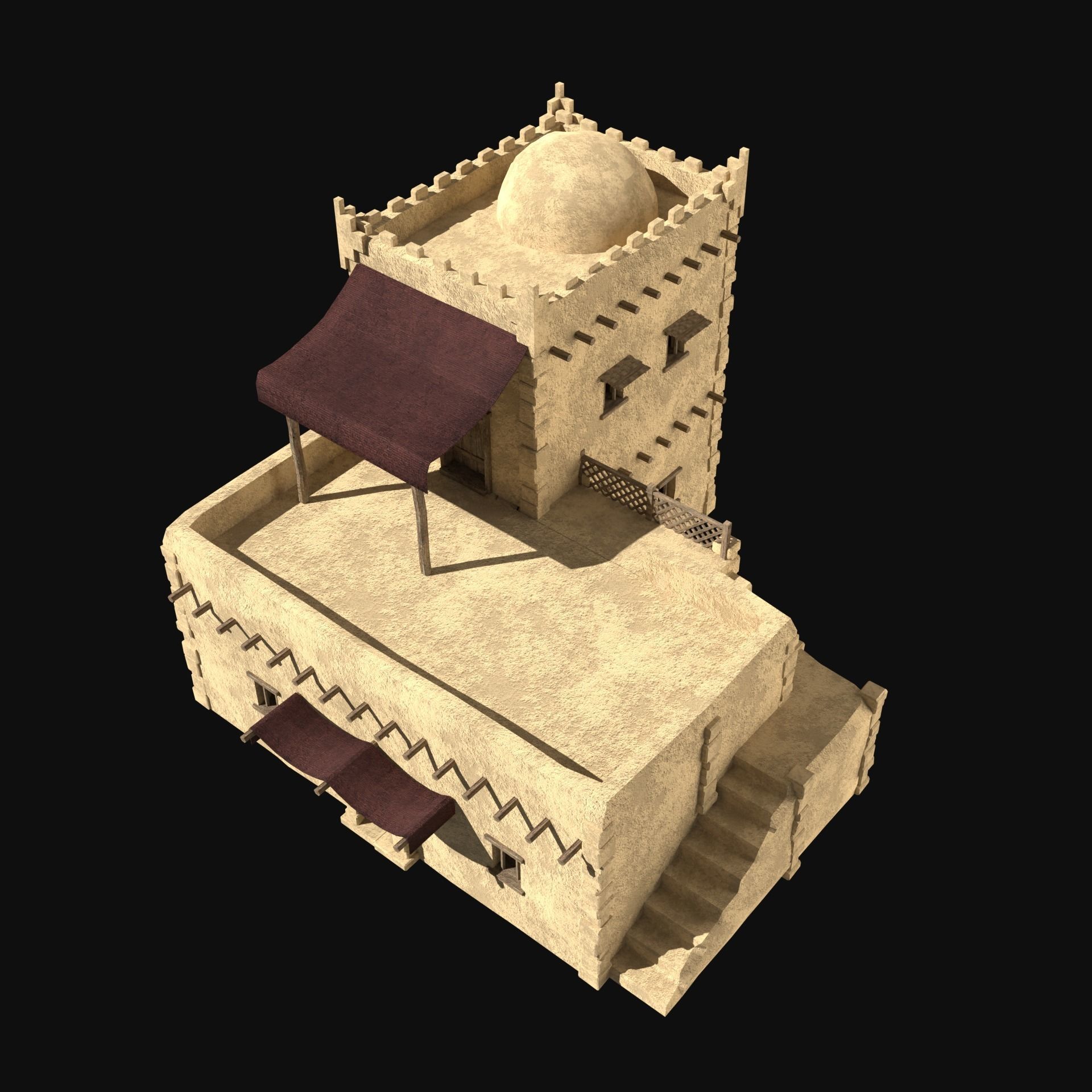 3D model DESERT ARAB ANCIENT EGYPT TURKEY SUMER BABYLON HOUSE ...