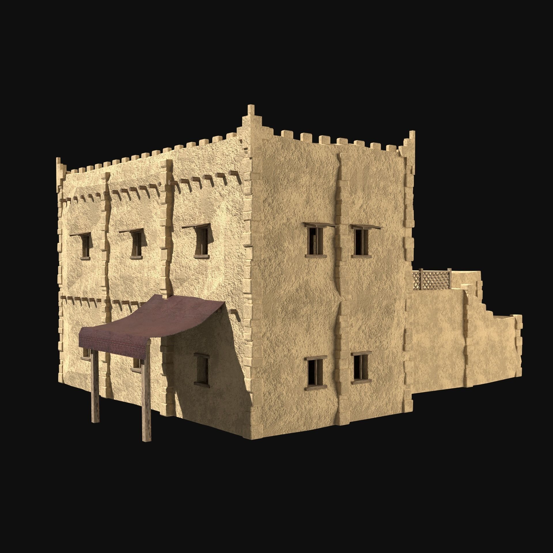3D model DESERT ARAB ANCIENT EGYPT TURKEY SUMER BABYLON HOUSE ...