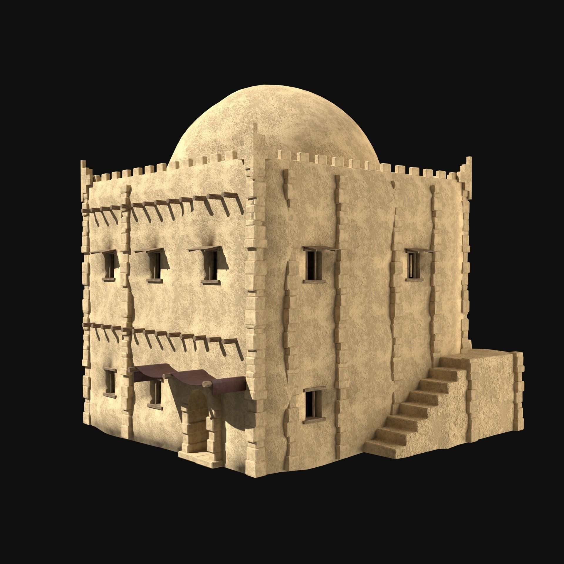 3D model DESERT ARAB ANCIENT EGYPT TURKEY SUMER BABYLON HOUSE ...