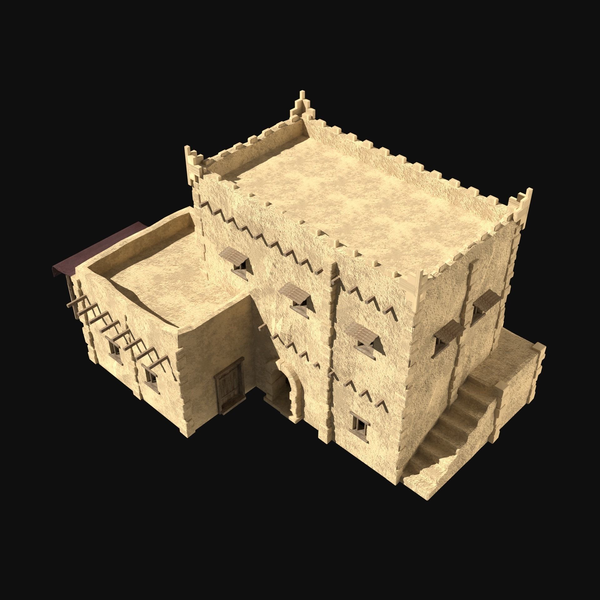 3D model DESERT ARAB ANCIENT EGYPT TURKEY SUMER BABYLON HOUSE ...