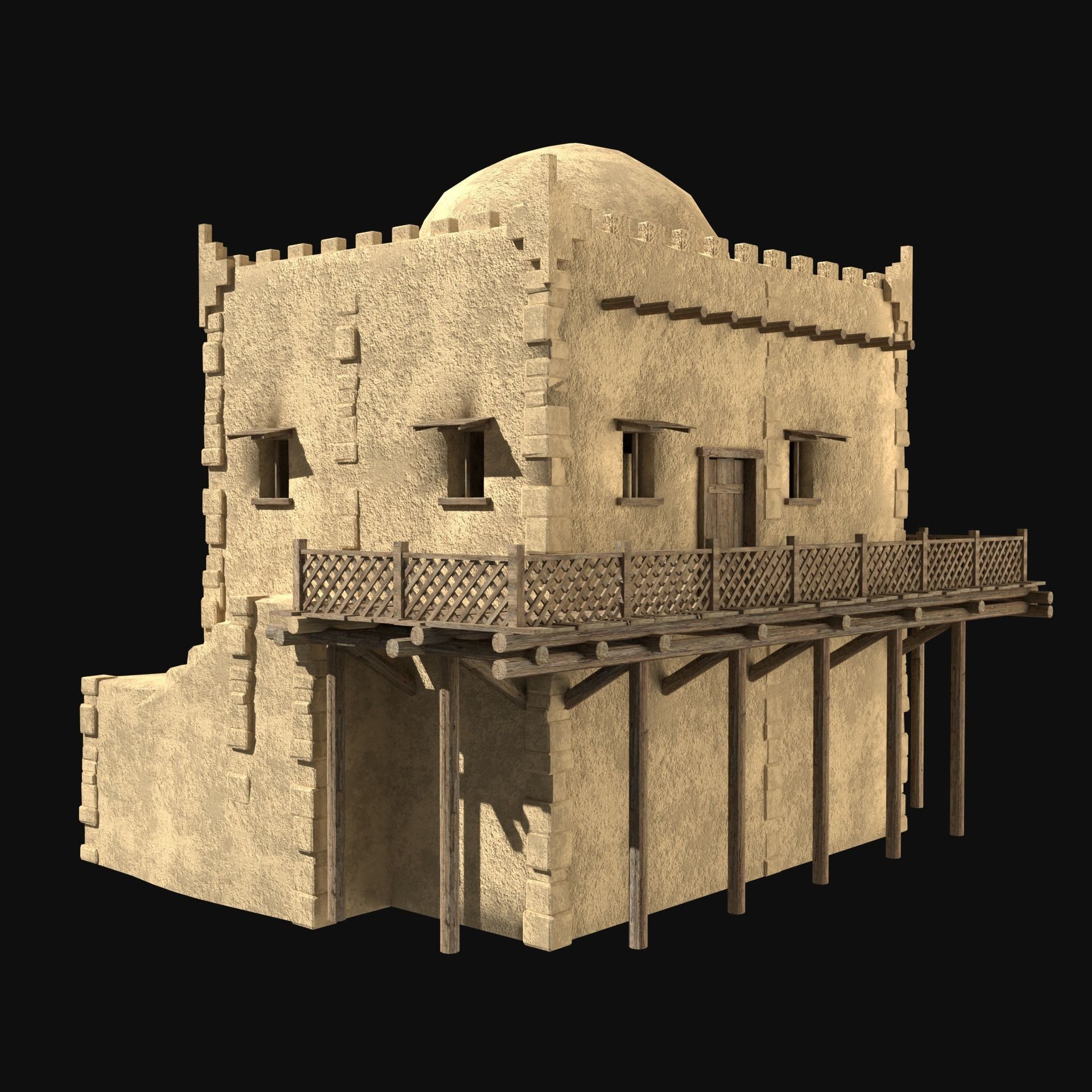 3D model DESERT ARAB ANCIENT EGYPT TURKEY SUMER BABYLON HOUSE ...