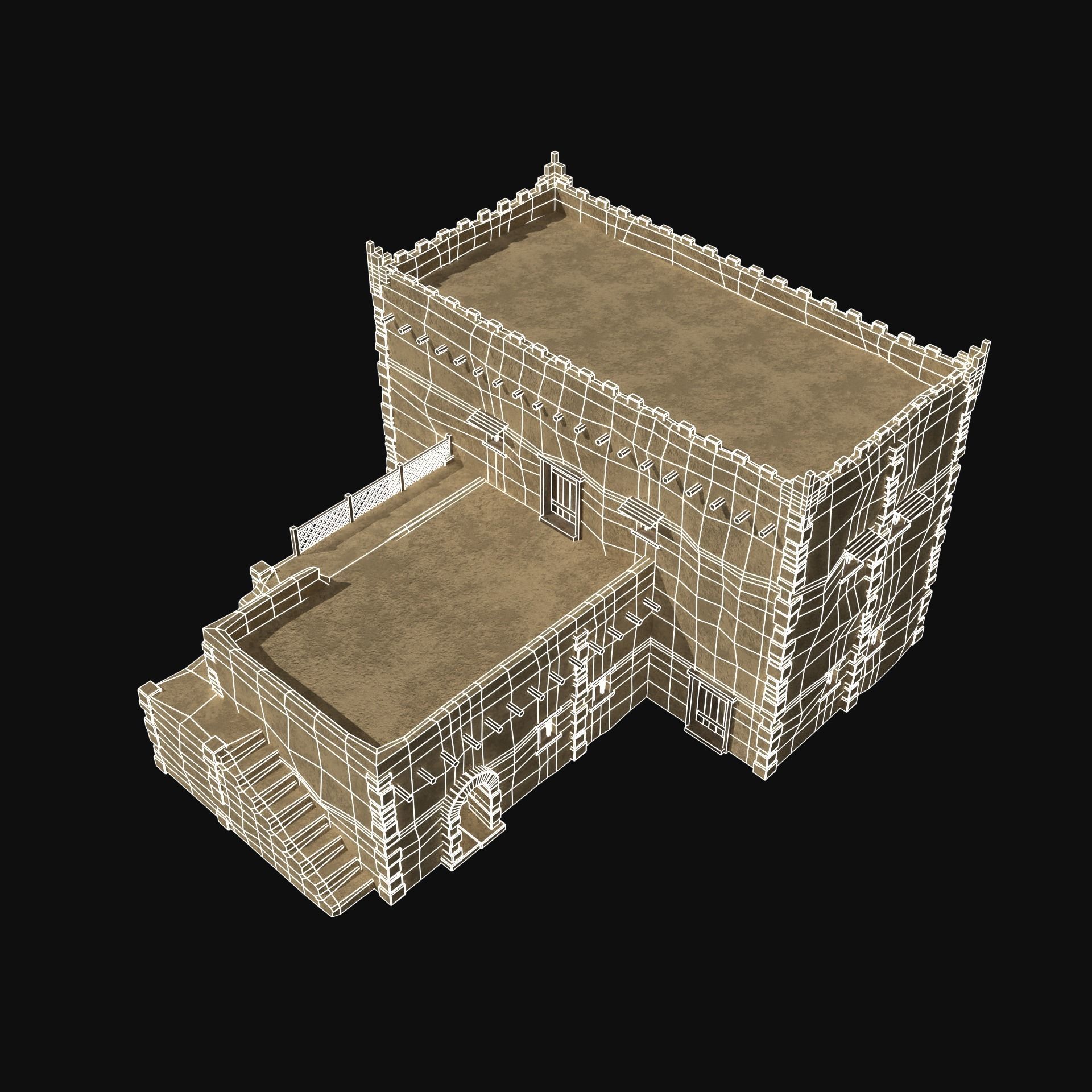 3D model DESERT ARAB ANCIENT EGYPT TURKEY SUMER BABYLON HOUSE ...