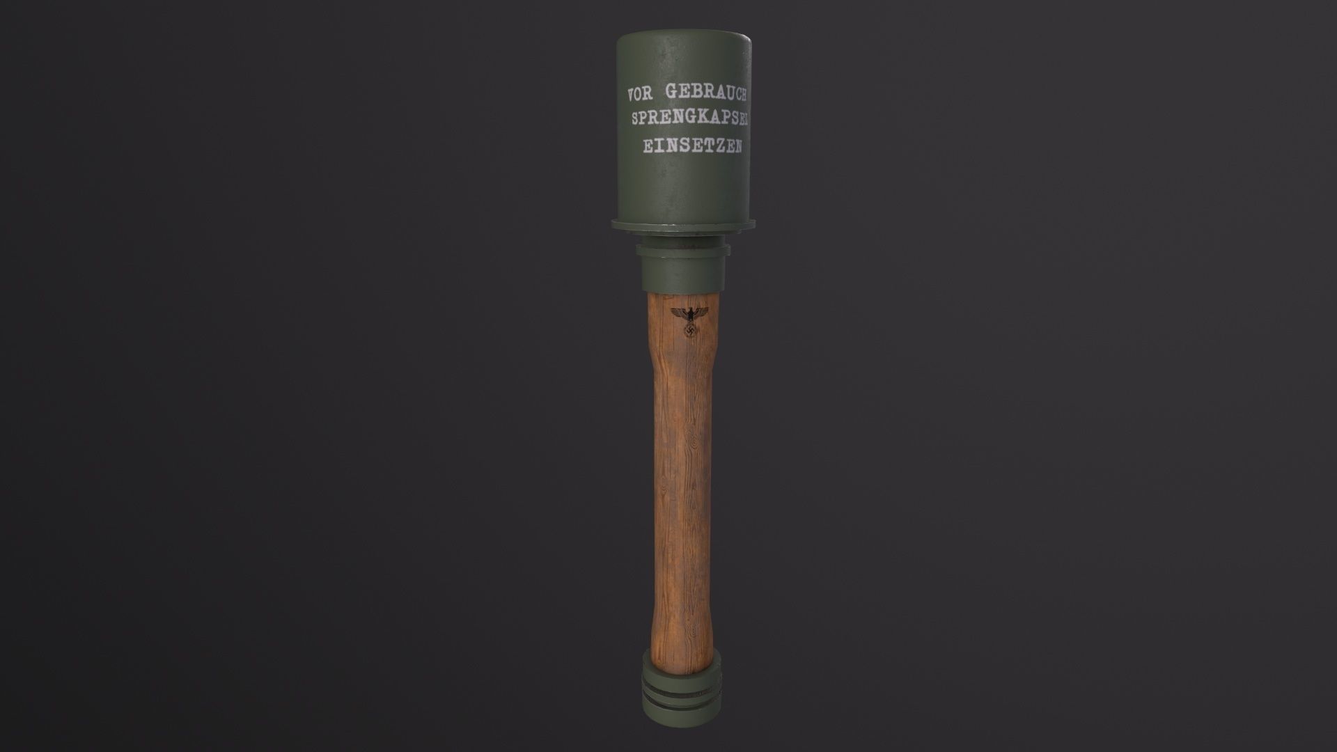 3D model Stielhandgranate 3D Model VR / AR / low-poly | CGTrader