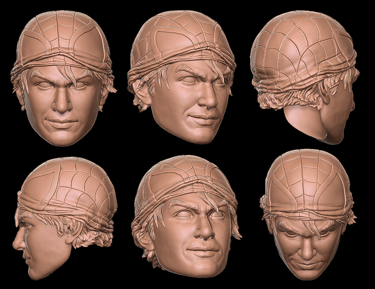 Spiderman Peter Parker Head 3D model 3D printable | CGTrader