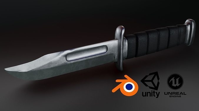 3D model Kabar Combat Knife VR / AR / low-poly | CGTrader