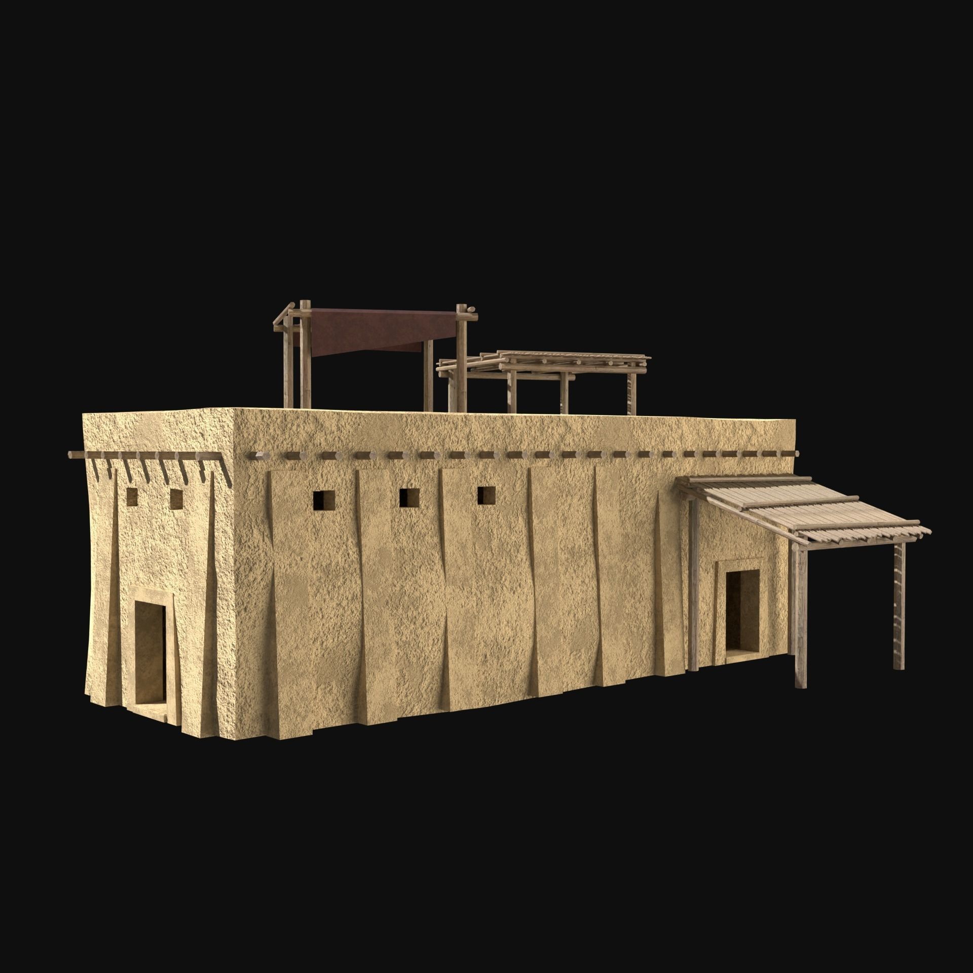 3D model ARAB DESERT ANCIENT EGYPT TURKEY SUMER BABYLON HOUSE ...