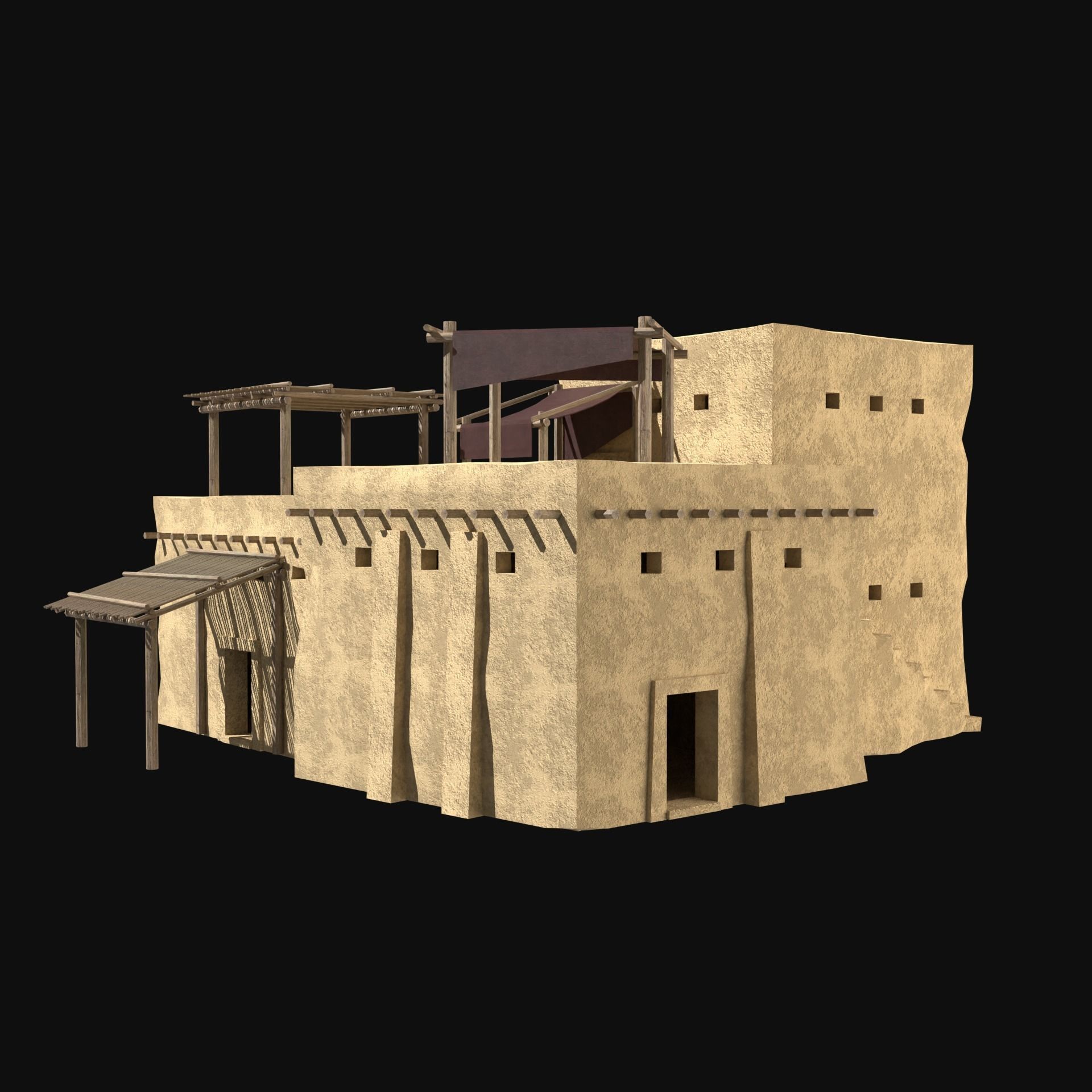 3D model ARAB DESERT ANCIENT EGYPT TURKEY SUMER BABYLON HOUSE ...