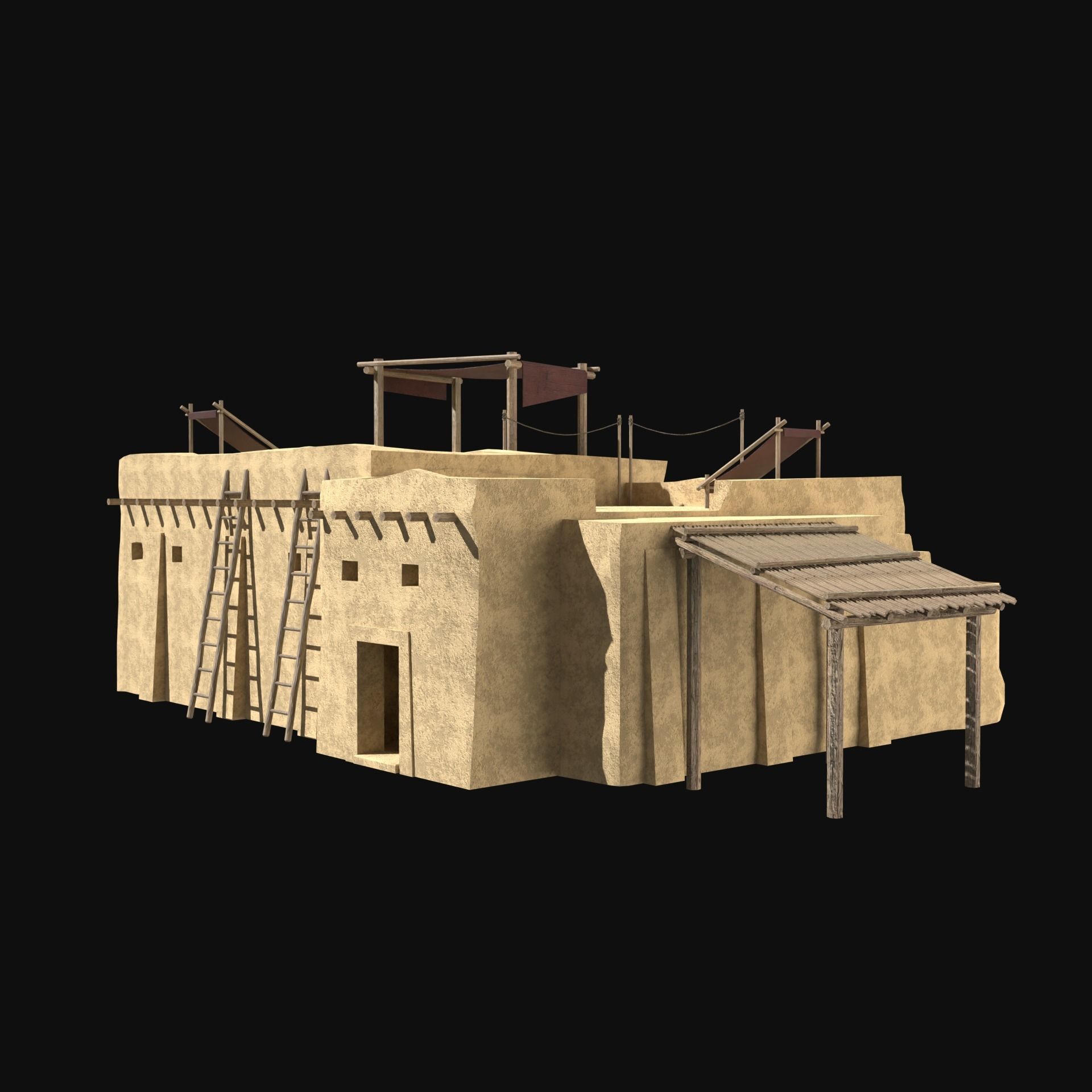 3D model ARAB DESERT ANCIENT EGYPT TURKEY SUMER BABYLON HOUSE ...
