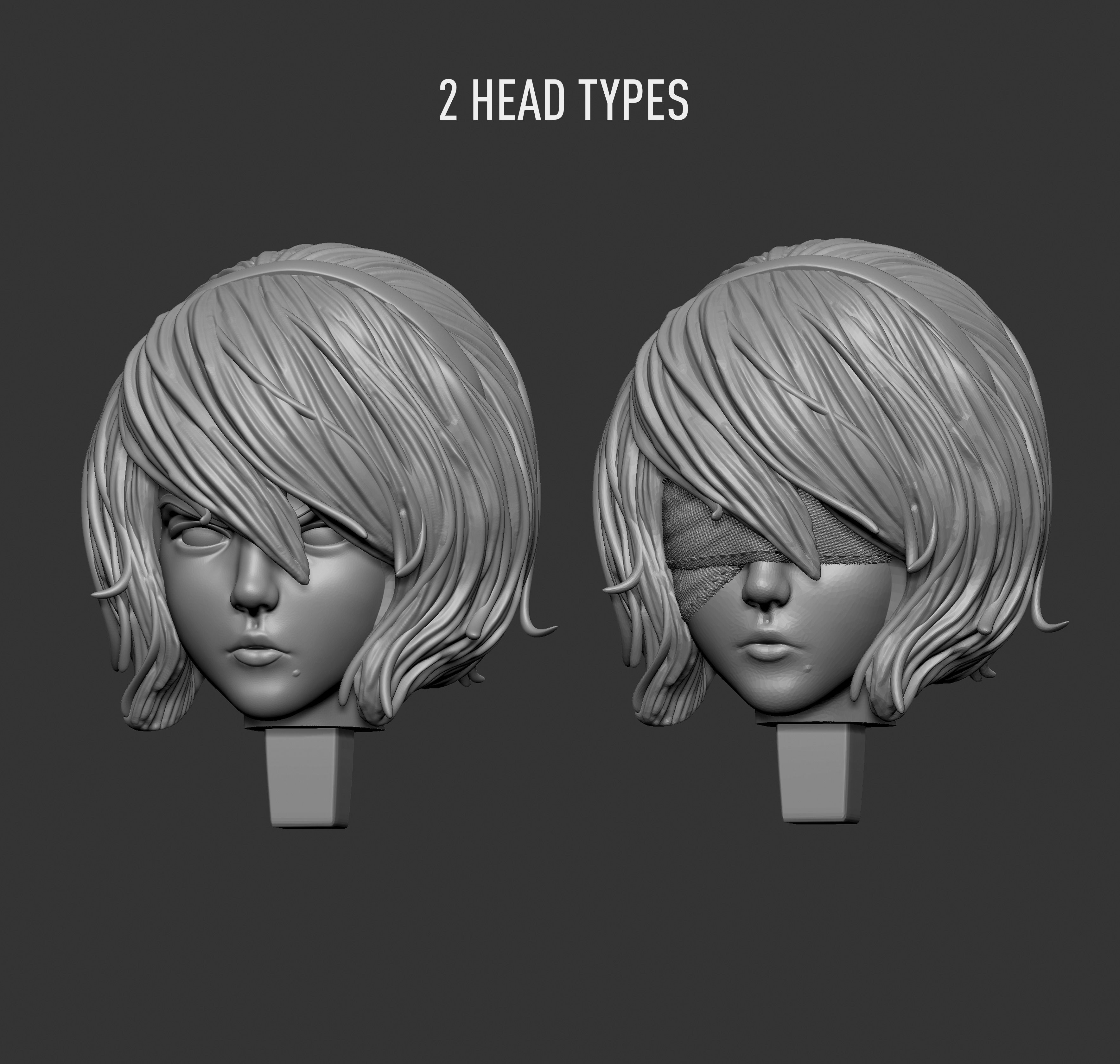 2B - Nier Automata 3D model 3D printable | CGTrader