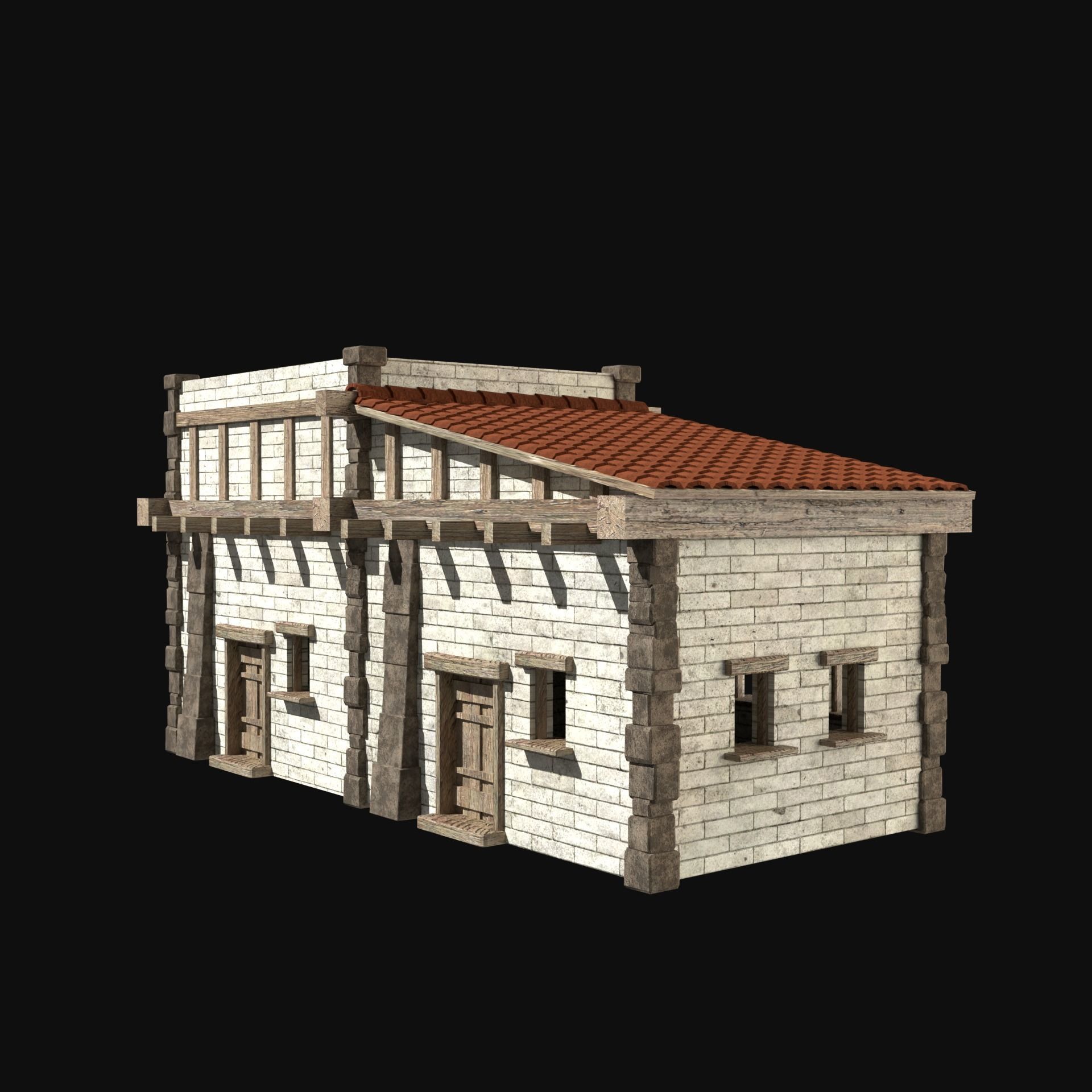 3D model ANCIENT GREEK ROMAN STONE ROME HOUSE HUT BUILDING COLLECTION ...