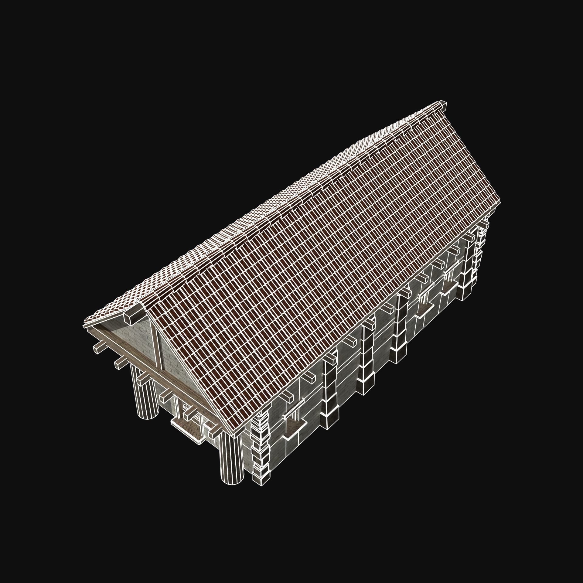 3D model ANCIENT GREEK ROMAN STONE ROME HOUSE HUT BUILDING COLLECTION ...