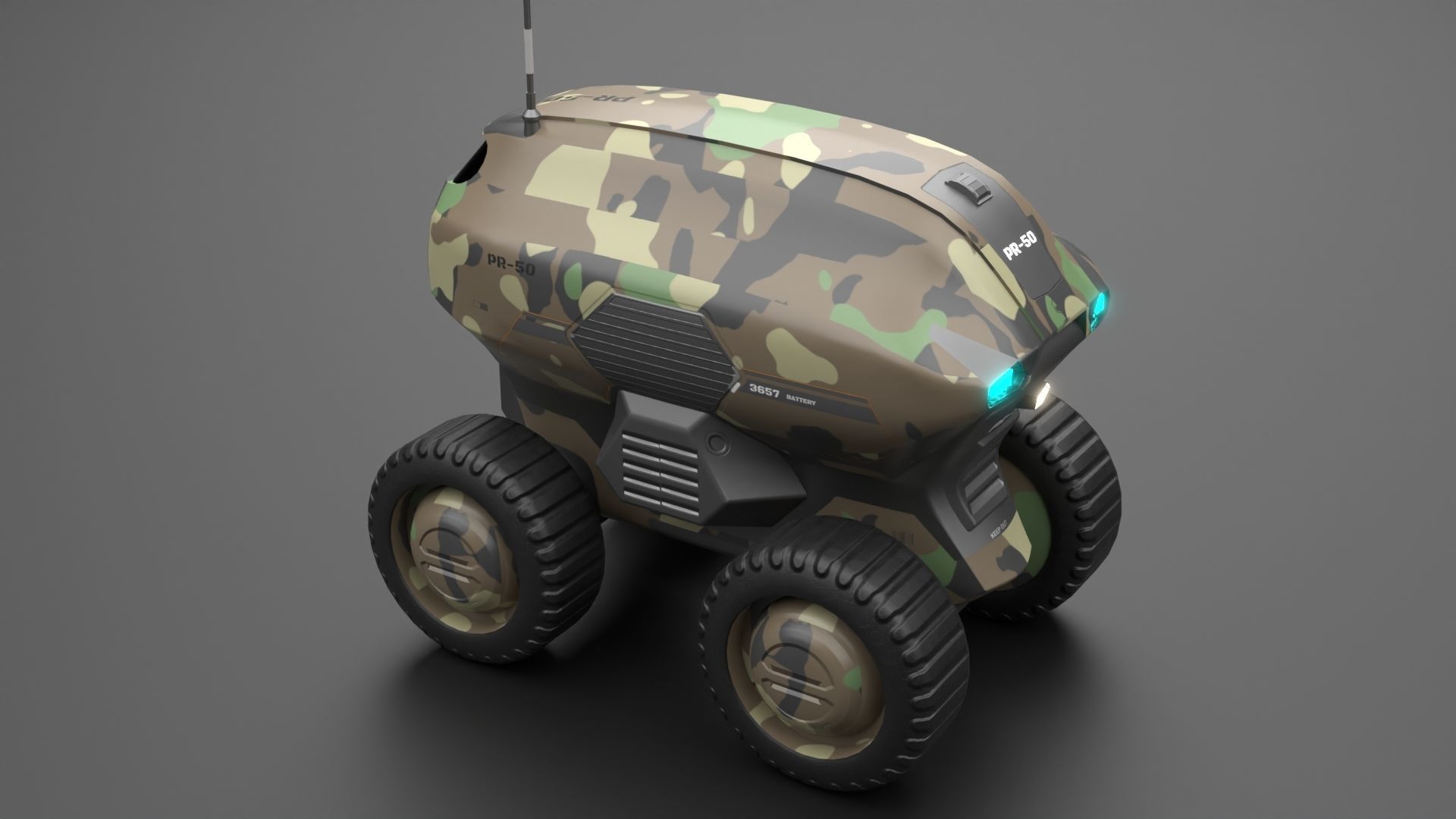 3D model Military Sci-Fi Droid VR / AR / low-poly | CGTrader