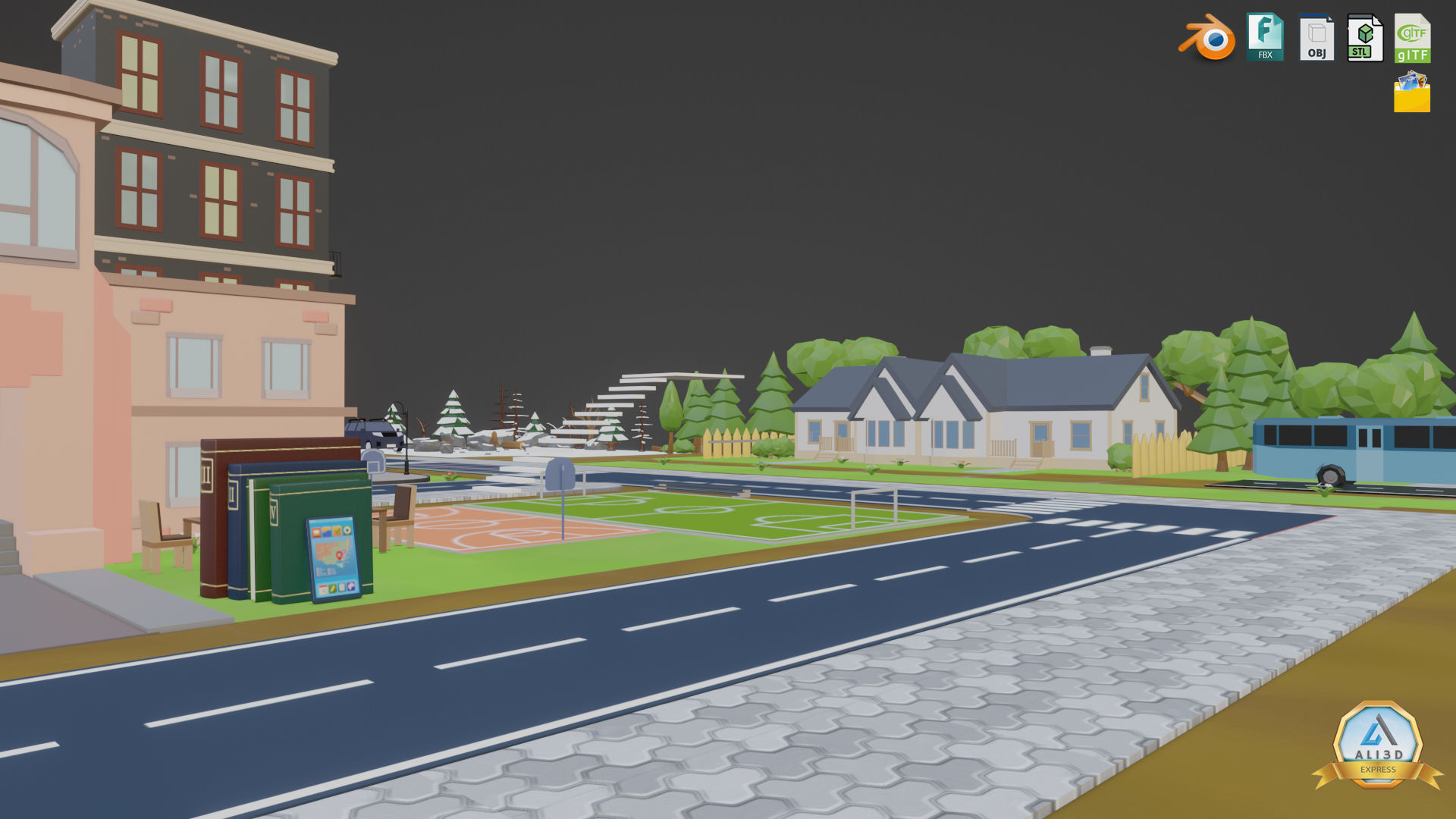 3D model 3D Metaverse FrameVR Environment Baked VR / AR / low-poly ...