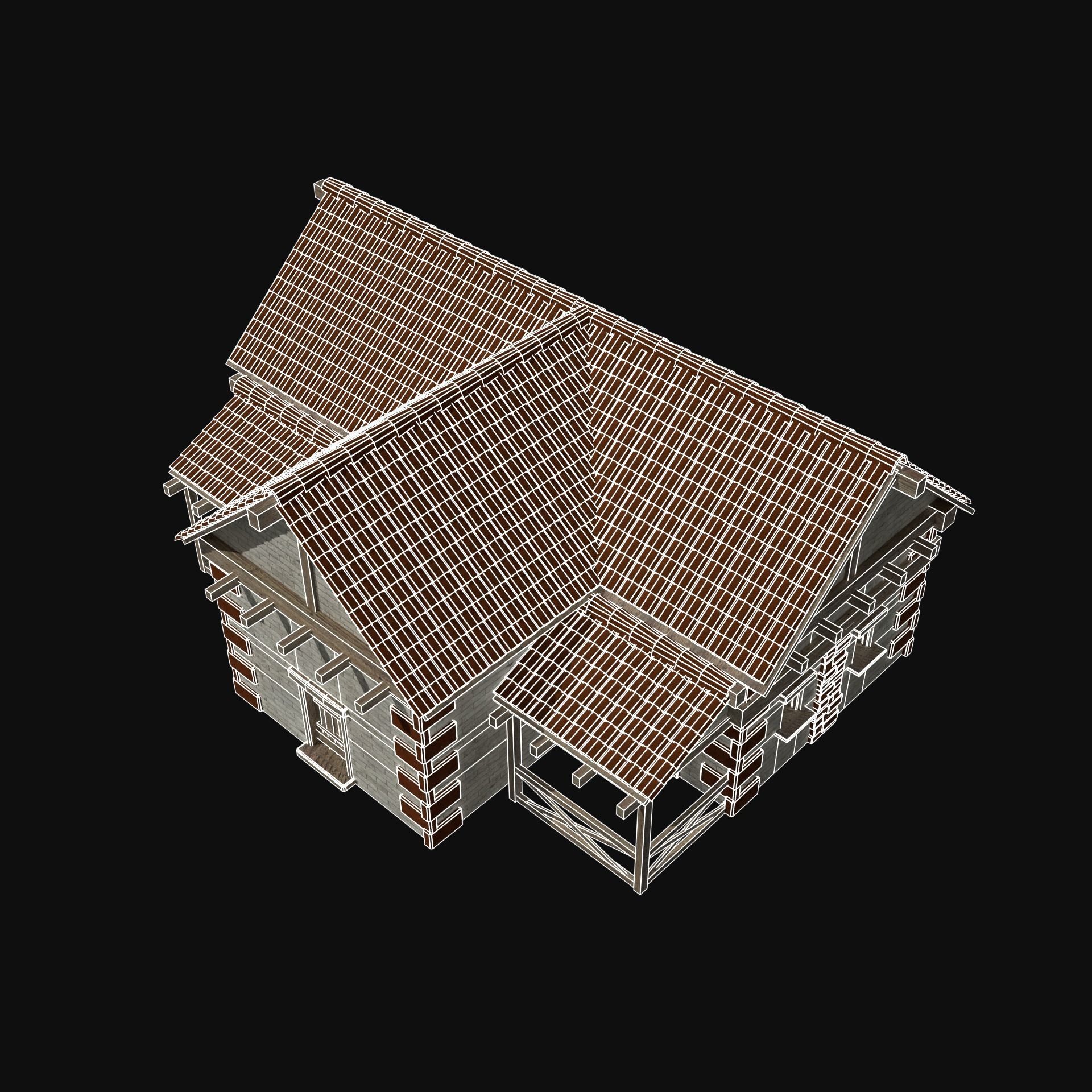 3D model ROMAN ANCIENT GREEK STONE ROME HOUSE HUT BUILDING COLLECTION ...