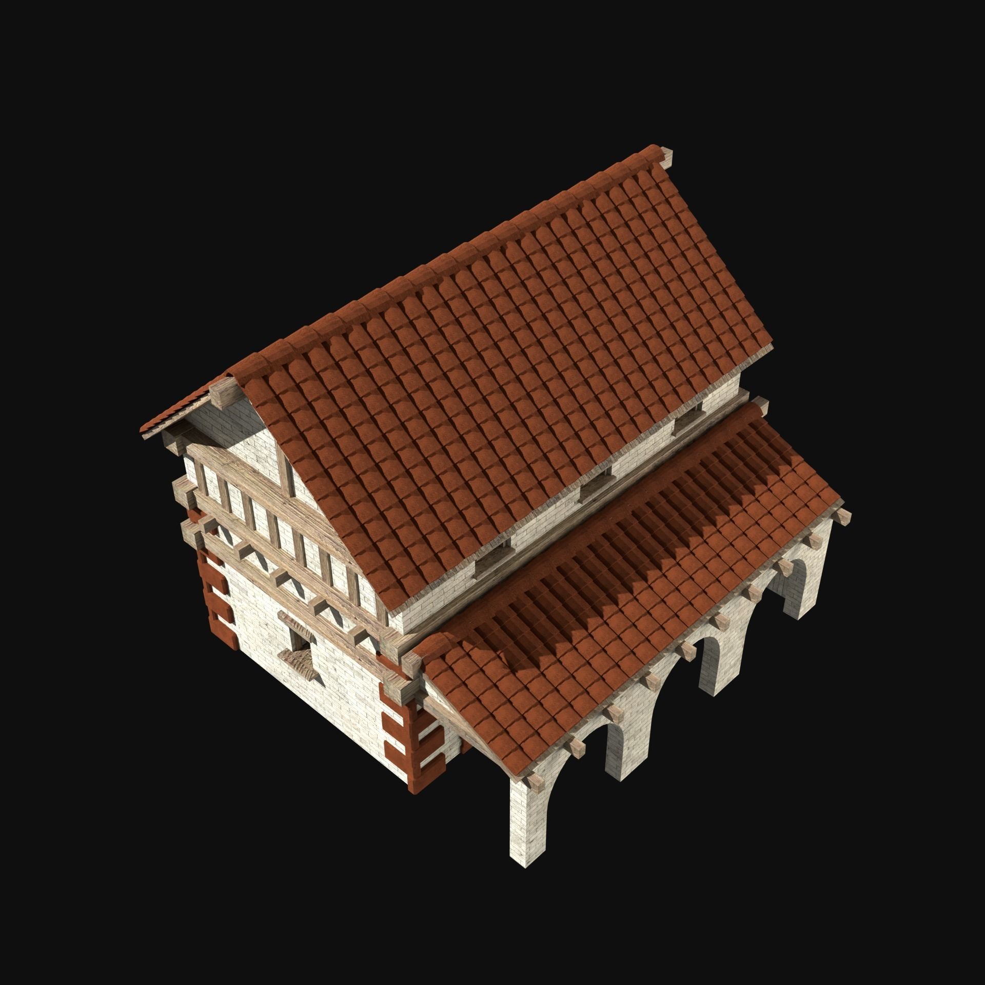 3D model ROMAN ANCIENT GREEK STONE ROME HOUSE HUT BUILDING COLLECTION ...