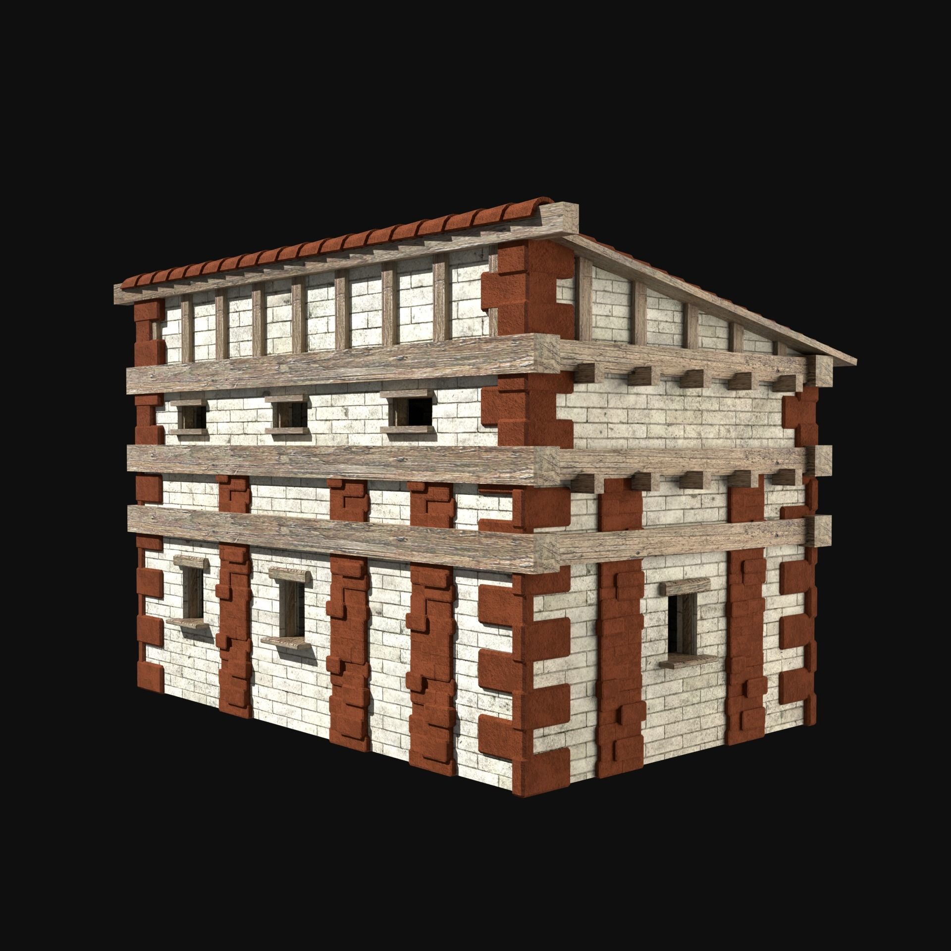 3D model ROMAN ANCIENT GREEK STONE ROME HOUSE HUT BUILDING COLLECTION ...