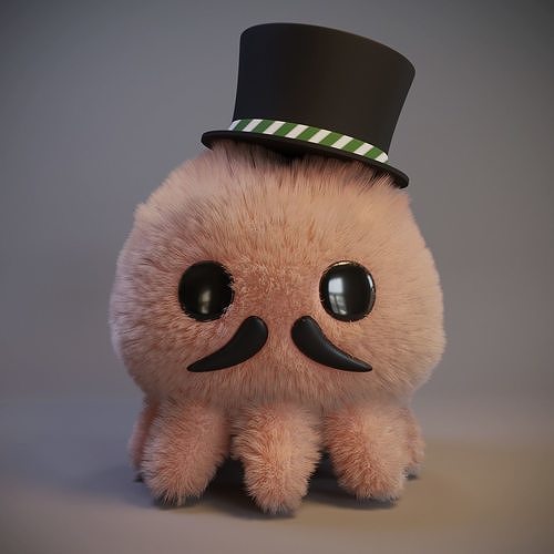 Fluffy Character 3D model | CGTrader