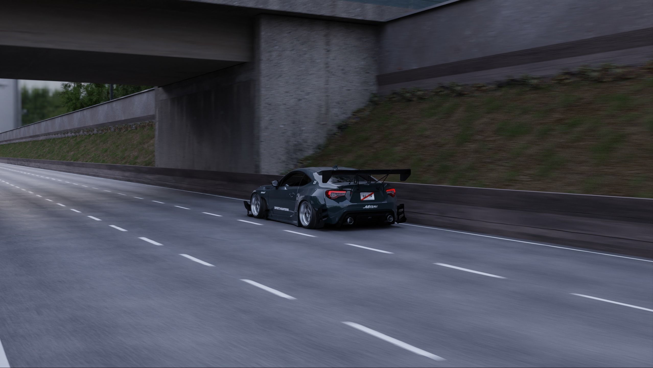 Realistic Car Road Scene 3D Blender File Textured 3D model | CGTrader