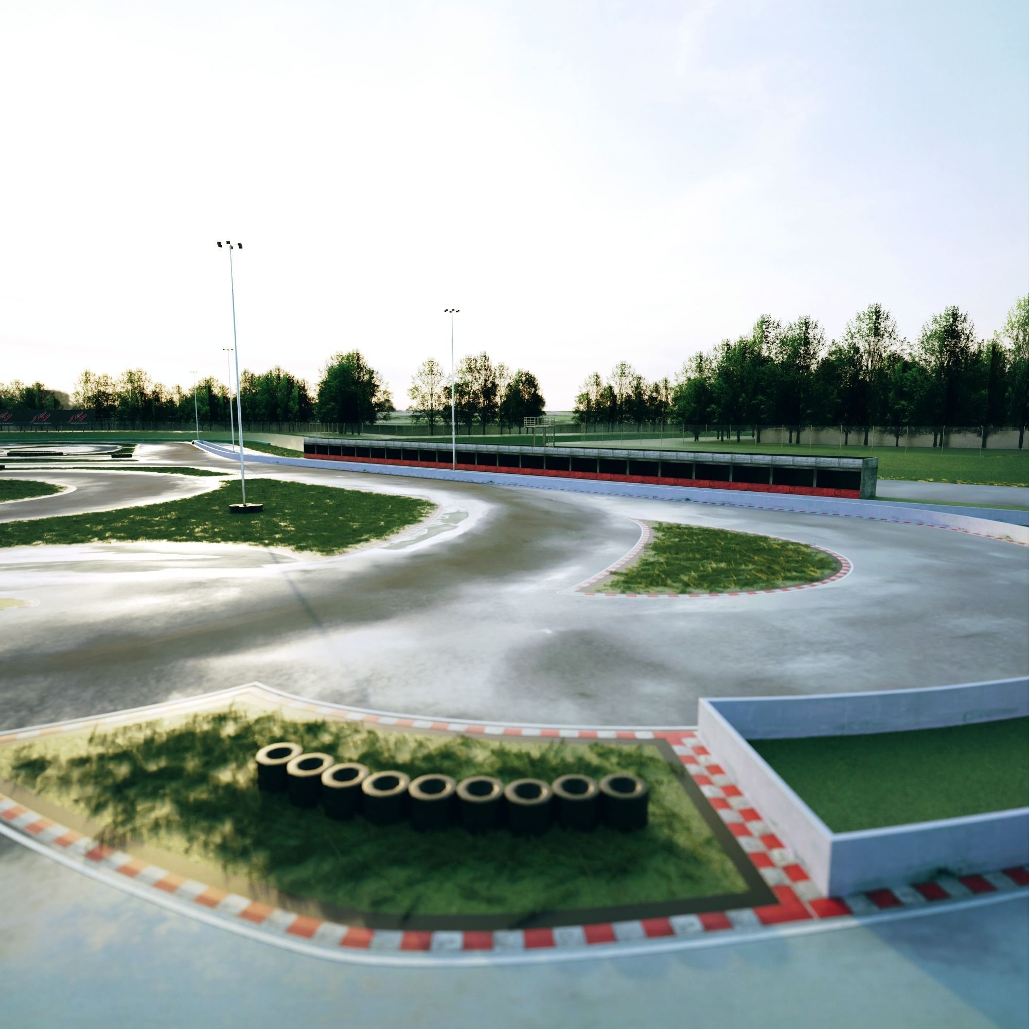 3D model Race Track For Drifting VR / AR / low-poly | CGTrader