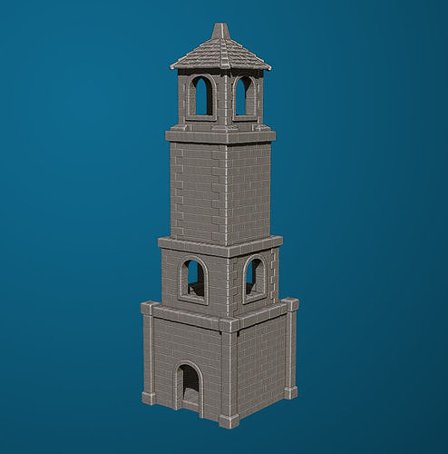 Medieval Tower 01 3D print model 3D model 3D printable | CGTrader