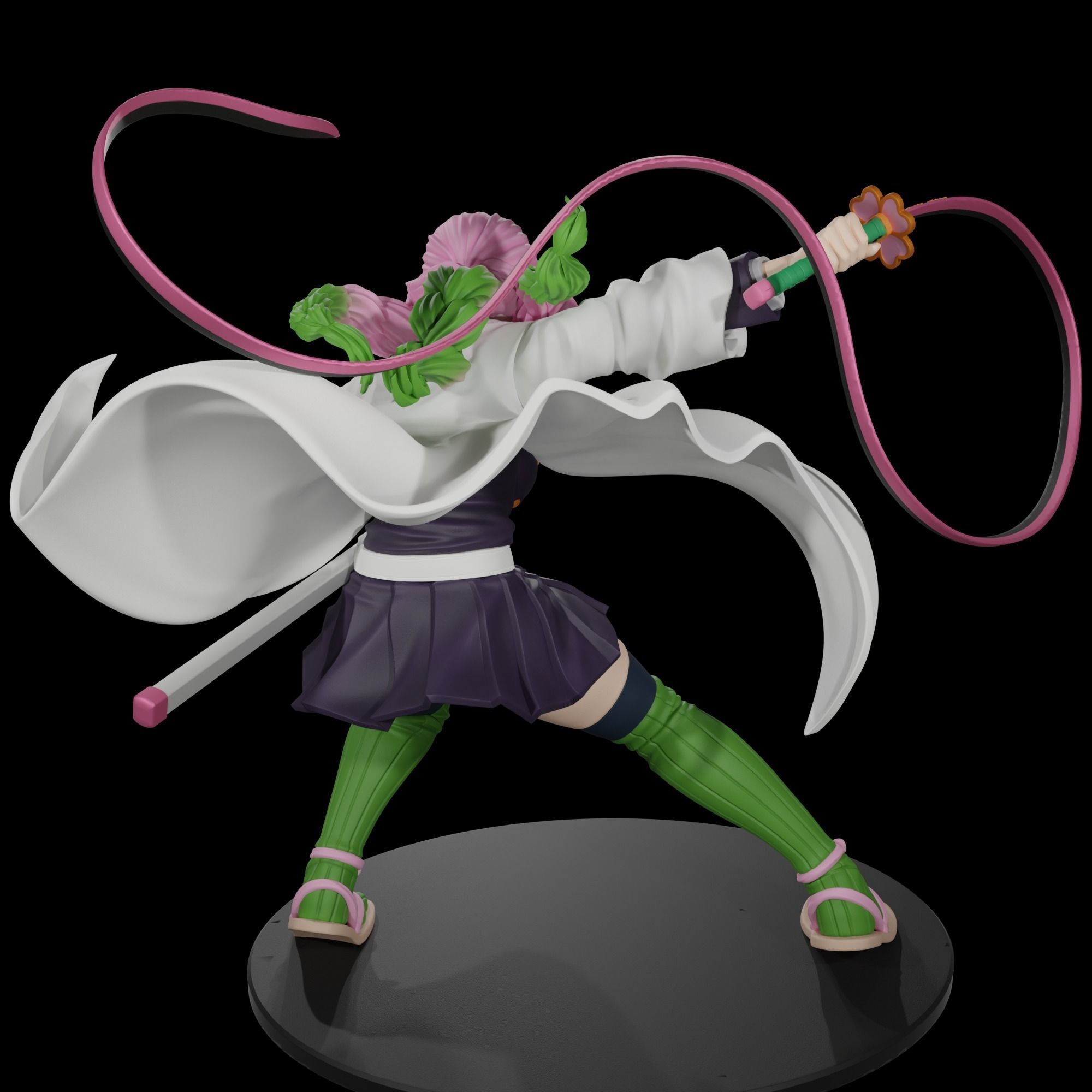 Mitsuri Kanroji - Demons Slayer 3D model 3D printable | CGTrader