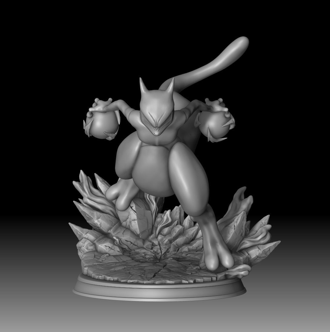 MEWTWO - FANART 3D model 3D printable | CGTrader