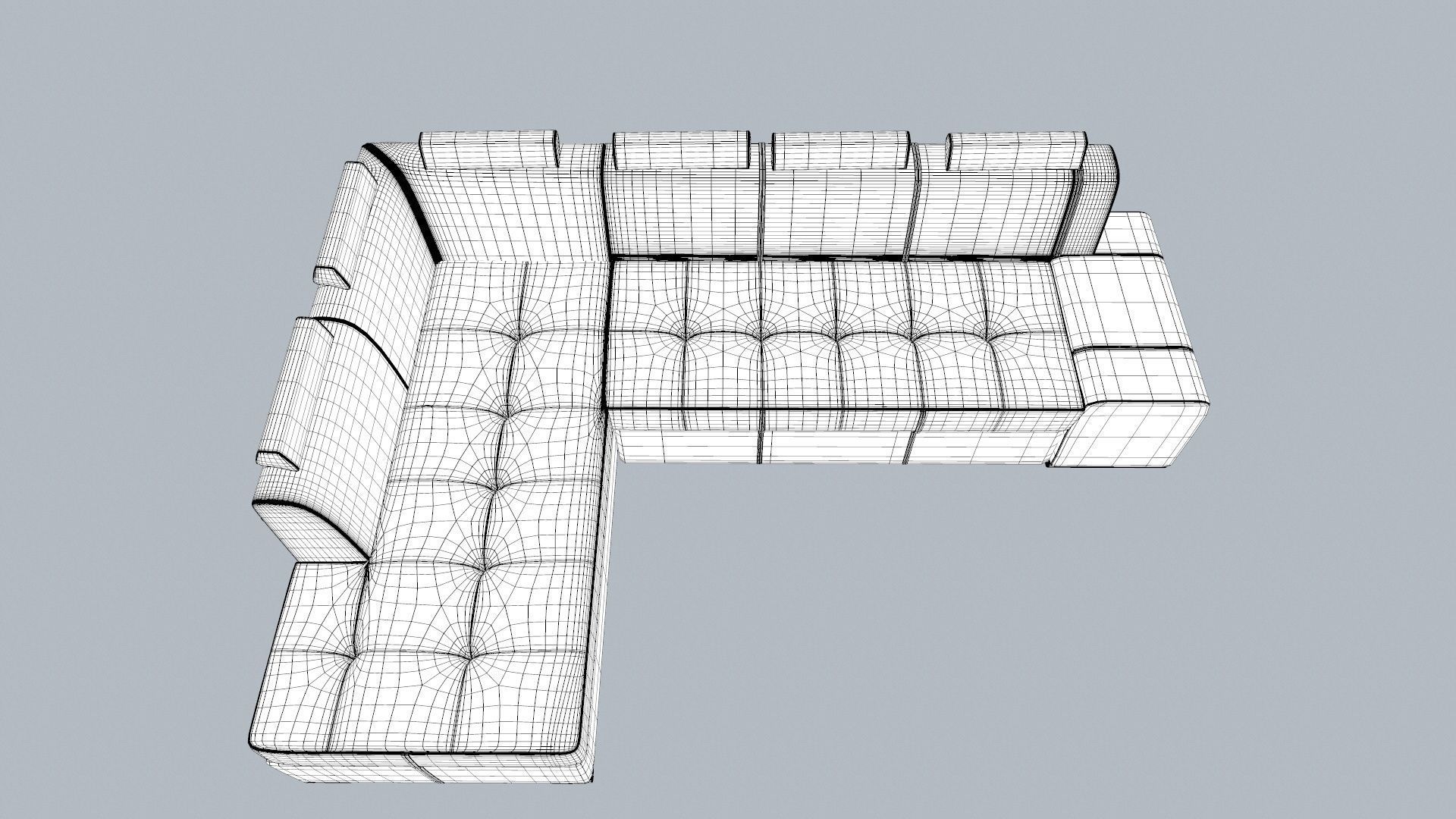 L Shaped Sofa Set 3D model | CGTrader