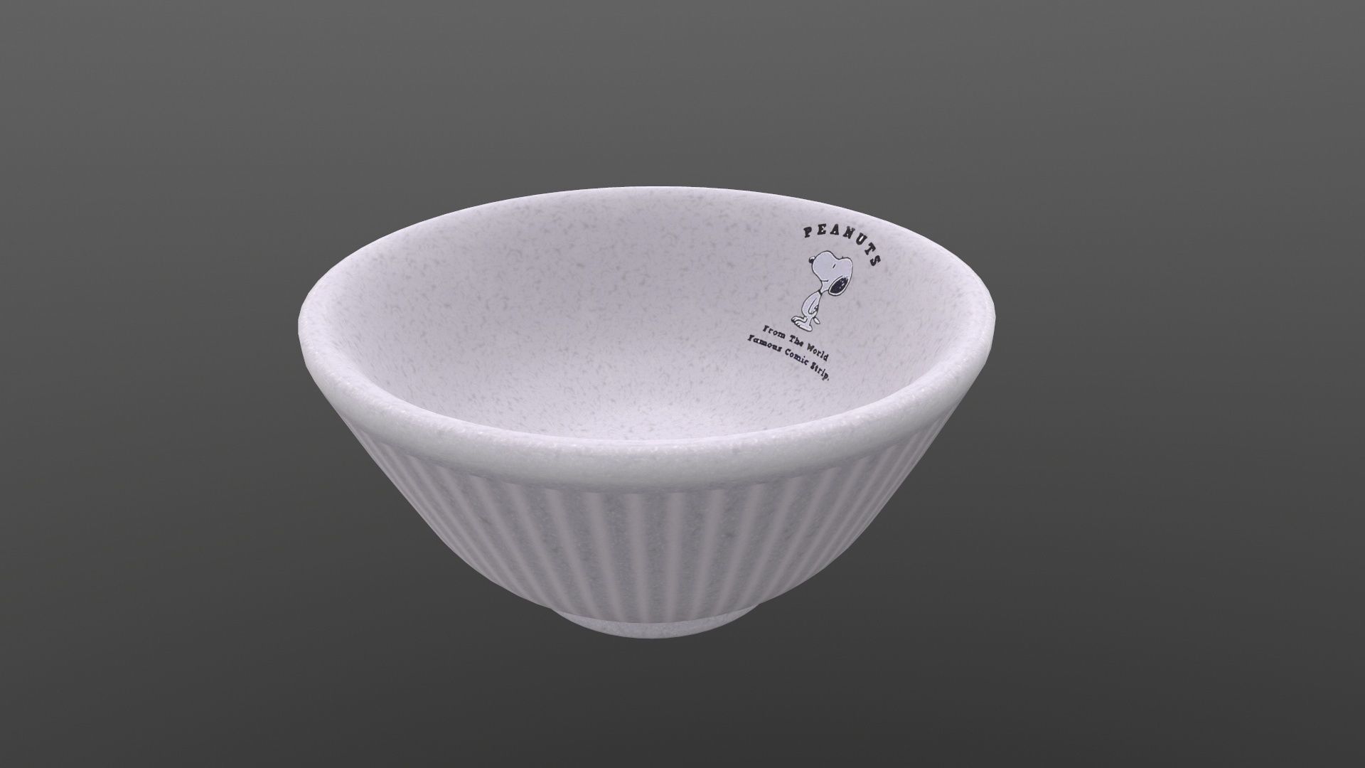 Peanuts Snoopy Rice Bowl 3D model | CGTrader